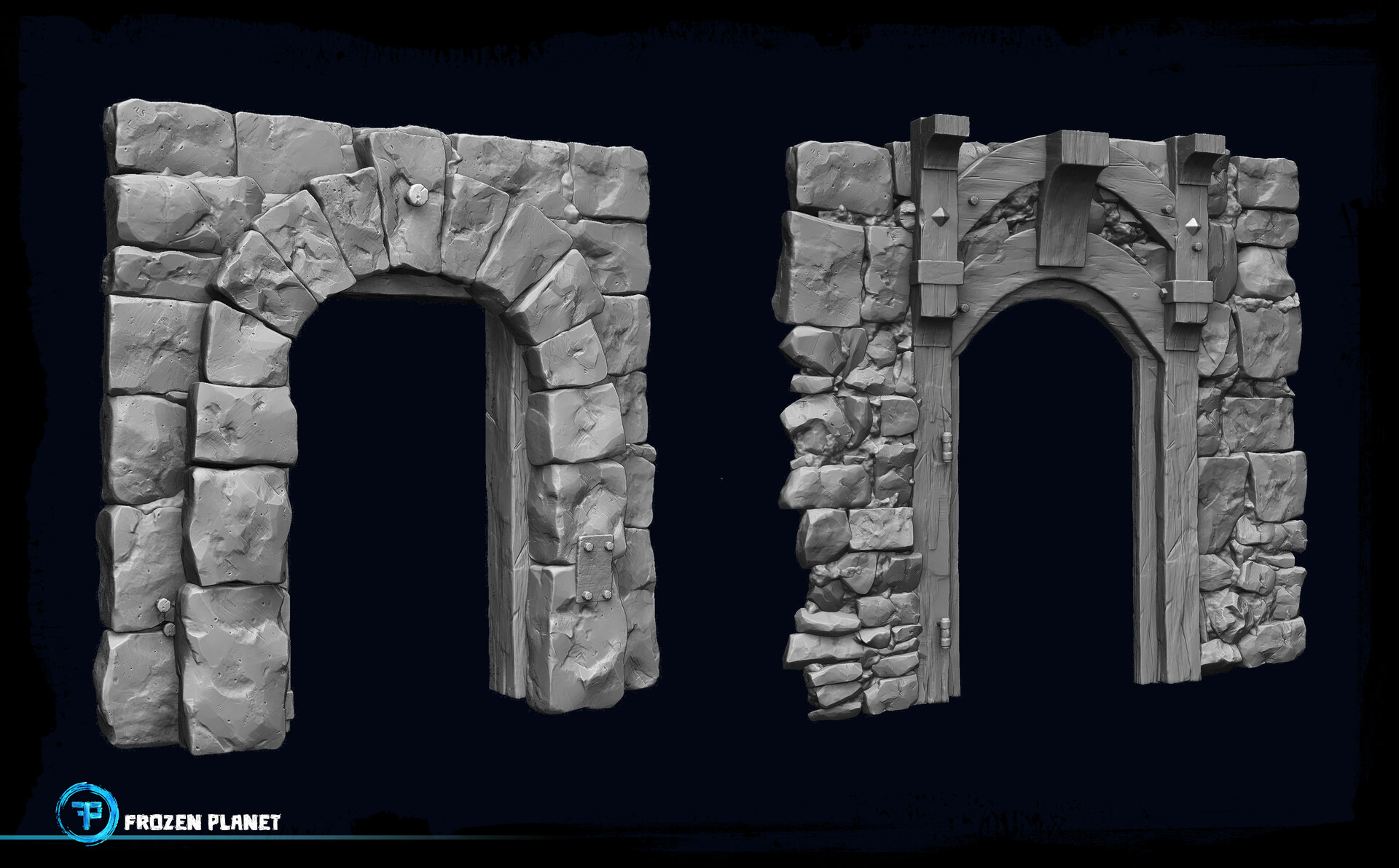 Frozen Planet - Medieval Walls Sculpting Tutorial In Zbrush