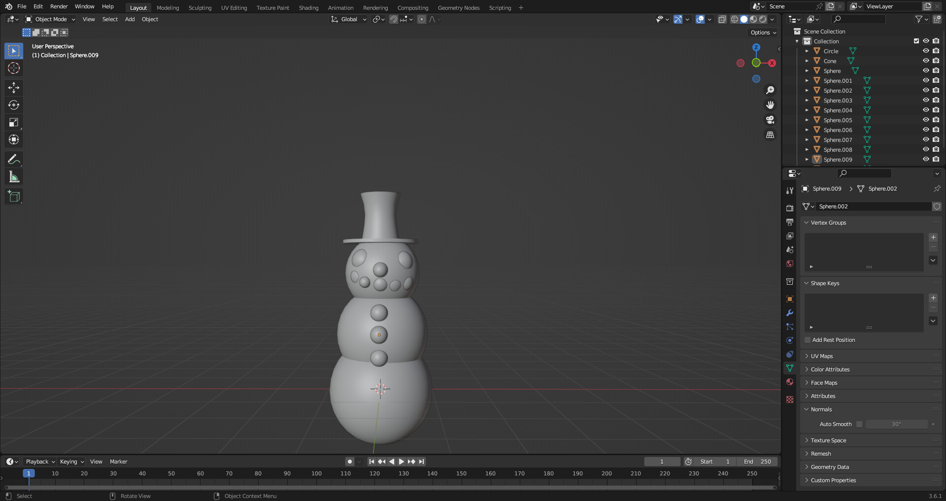 ArtStation - Intro to modeling snowman