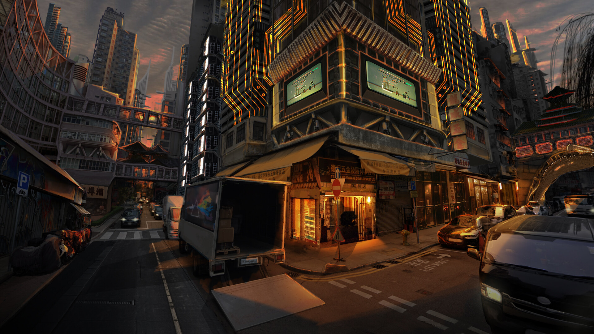 ArtStation - Sunset City