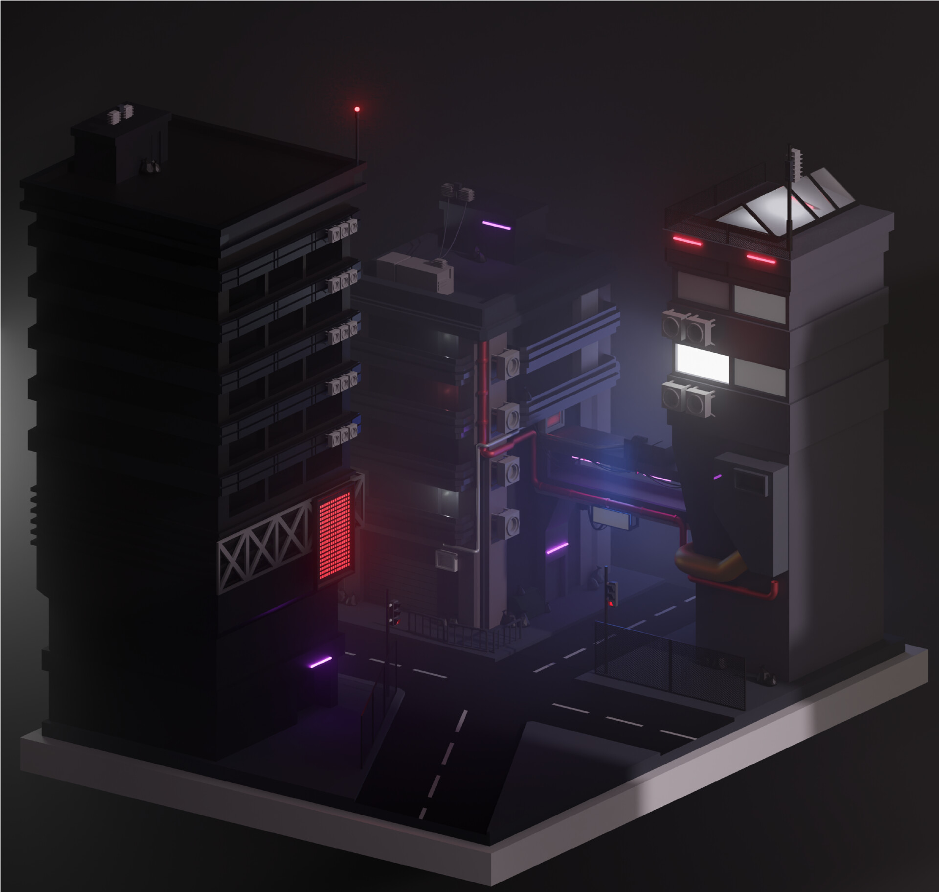 ArtStation - Cyberpunk streets