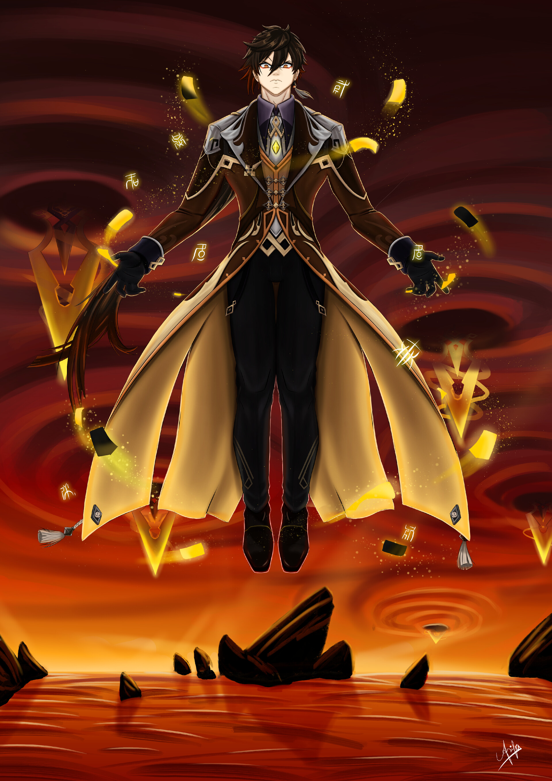 ArtStation - Fanart Zhongli (Genshin Impact)