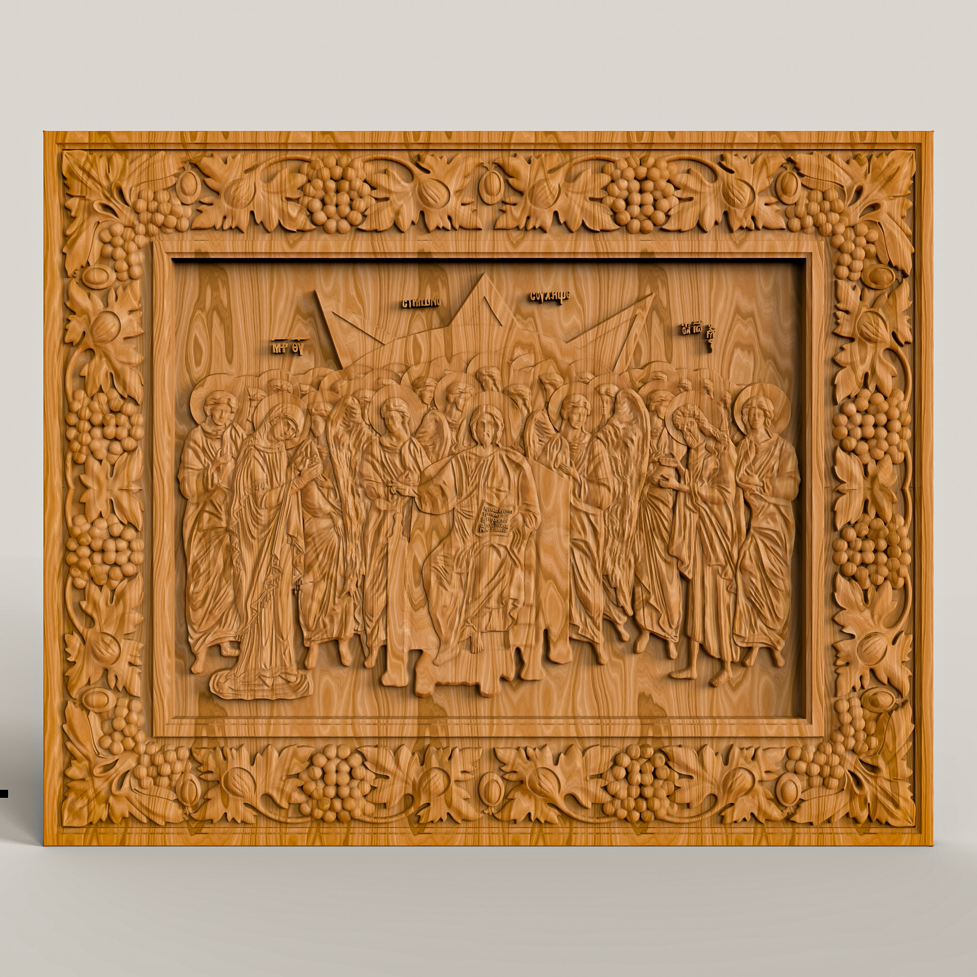 ArtStation - The Last Judgment Orthodox CNC Wood Relief
