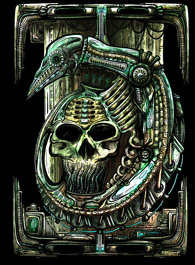 ArtStation - H.R. Giger type illustration