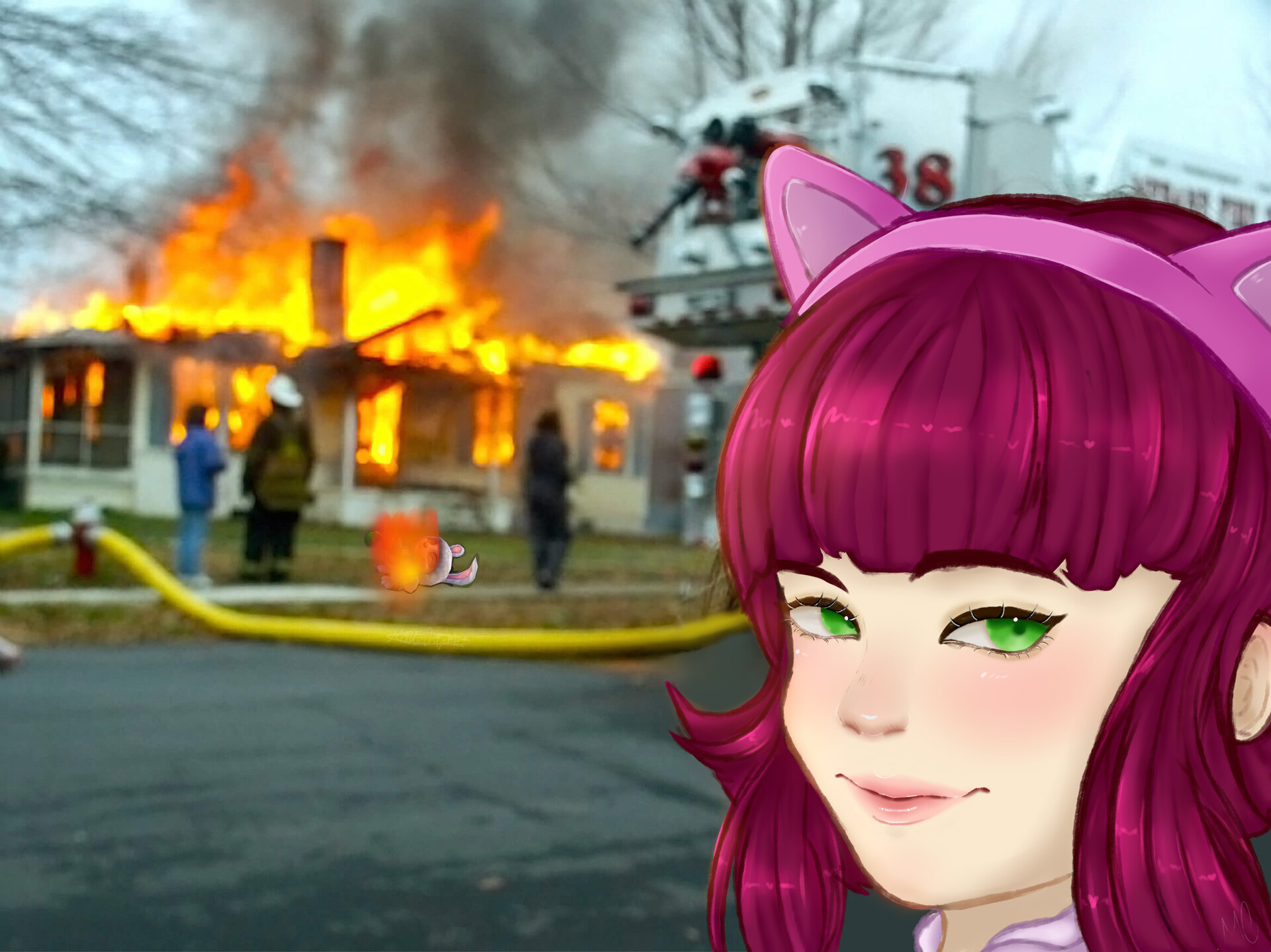 ArtStation - Annie loves to play with fire