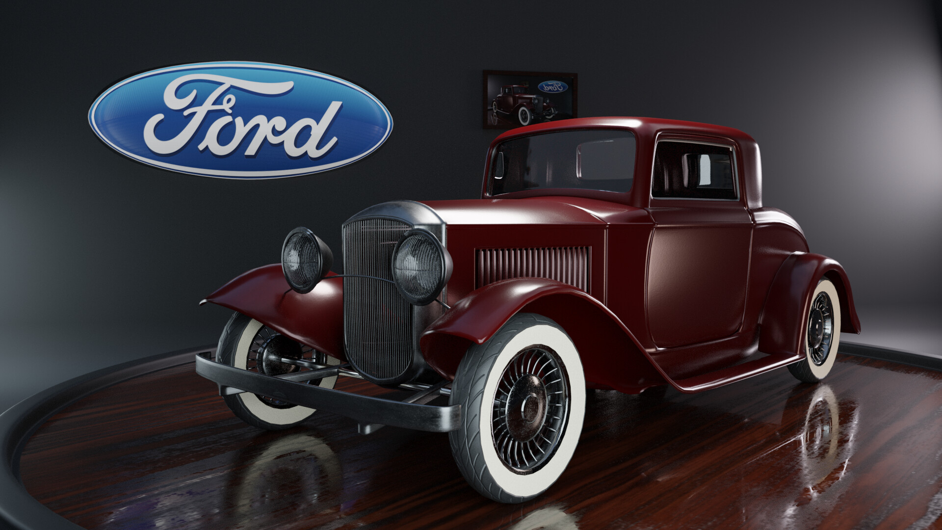 ArtStation - Ford-1932 made in blender