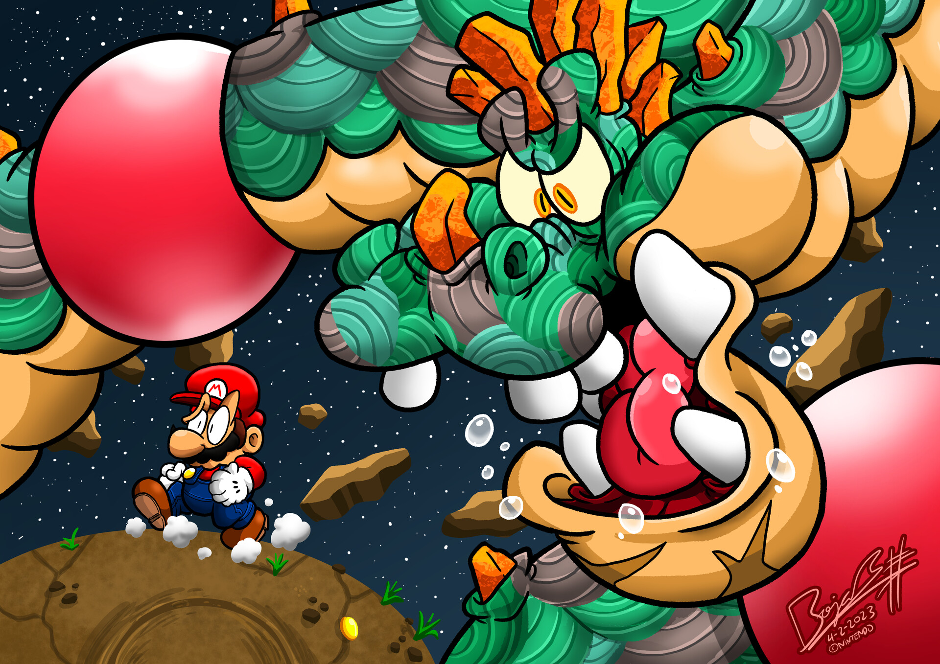 how to draw super mario galaxy 2