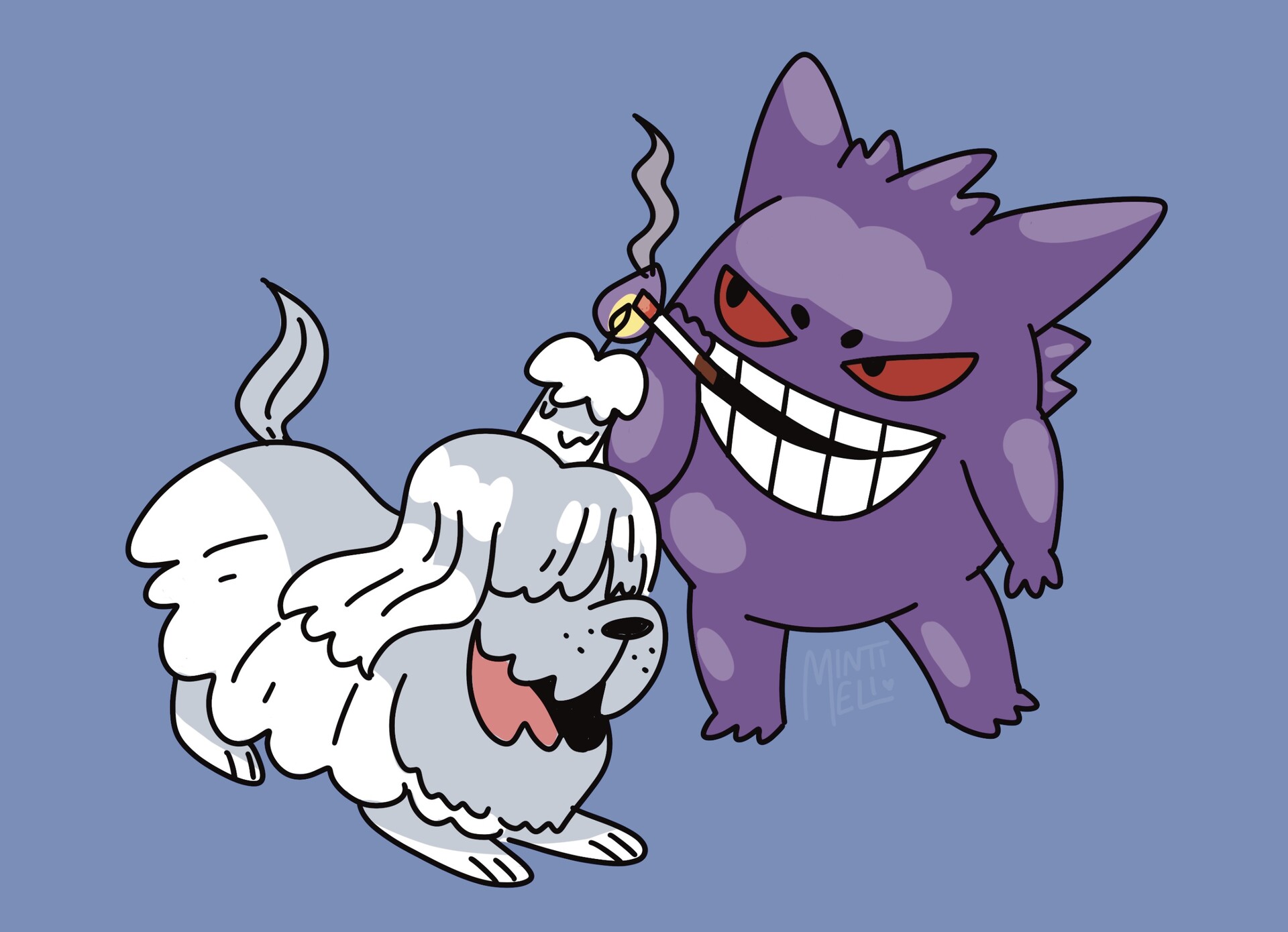 ArtStation - Funny Purple Creature and Companion