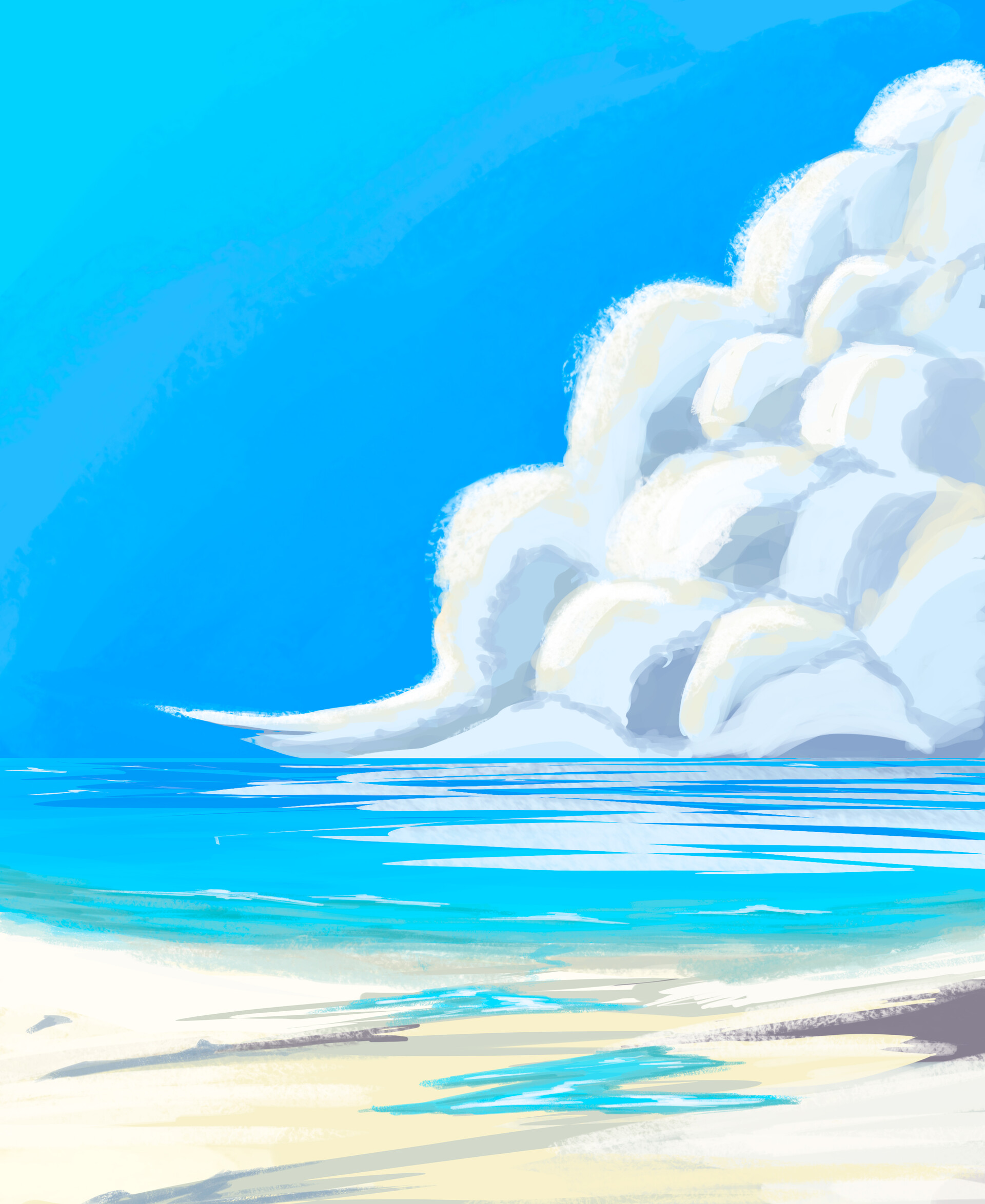 ArtStation - Studying Beach