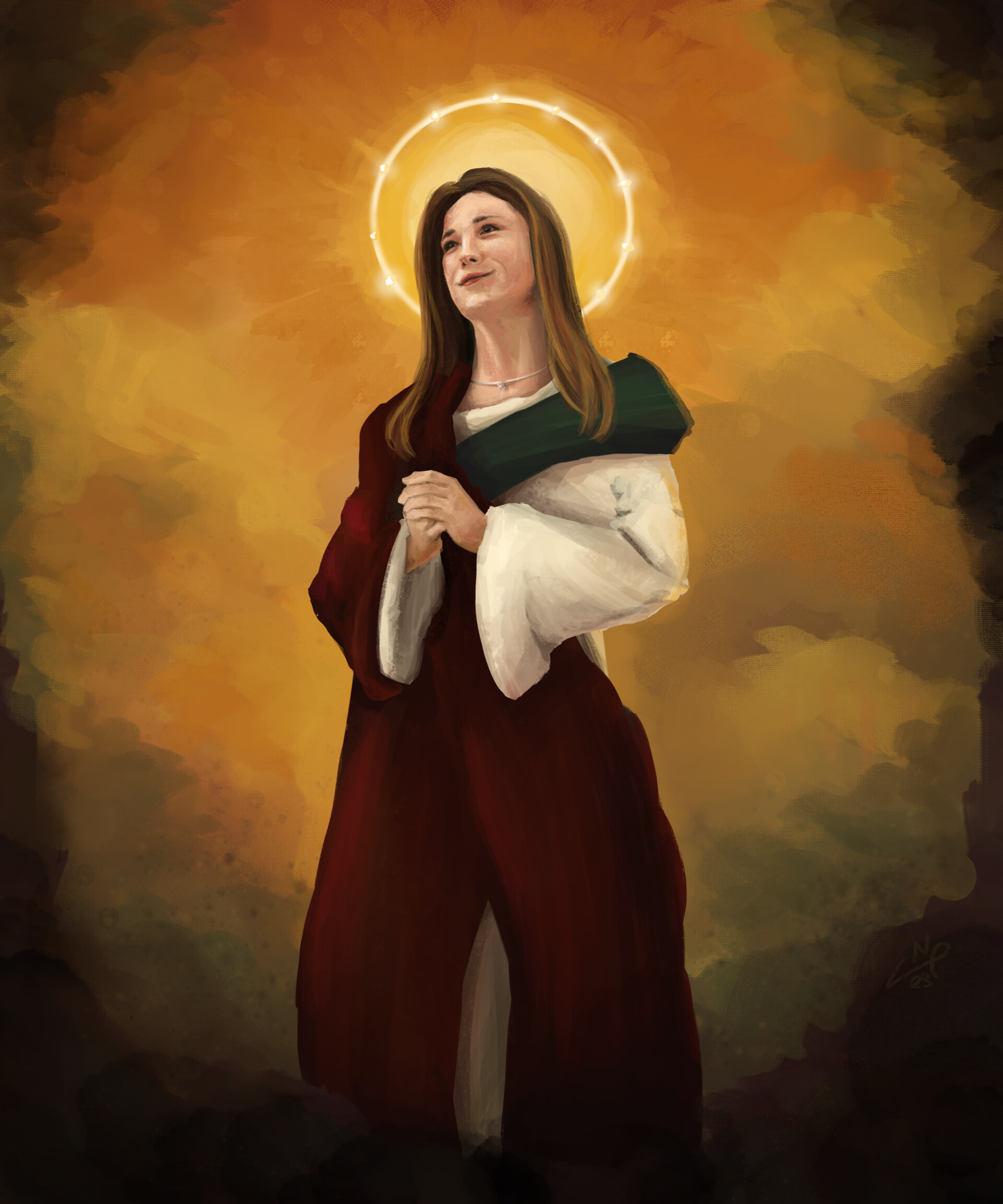 ArtStation - Judit Varga as Virgin Mary - Commission