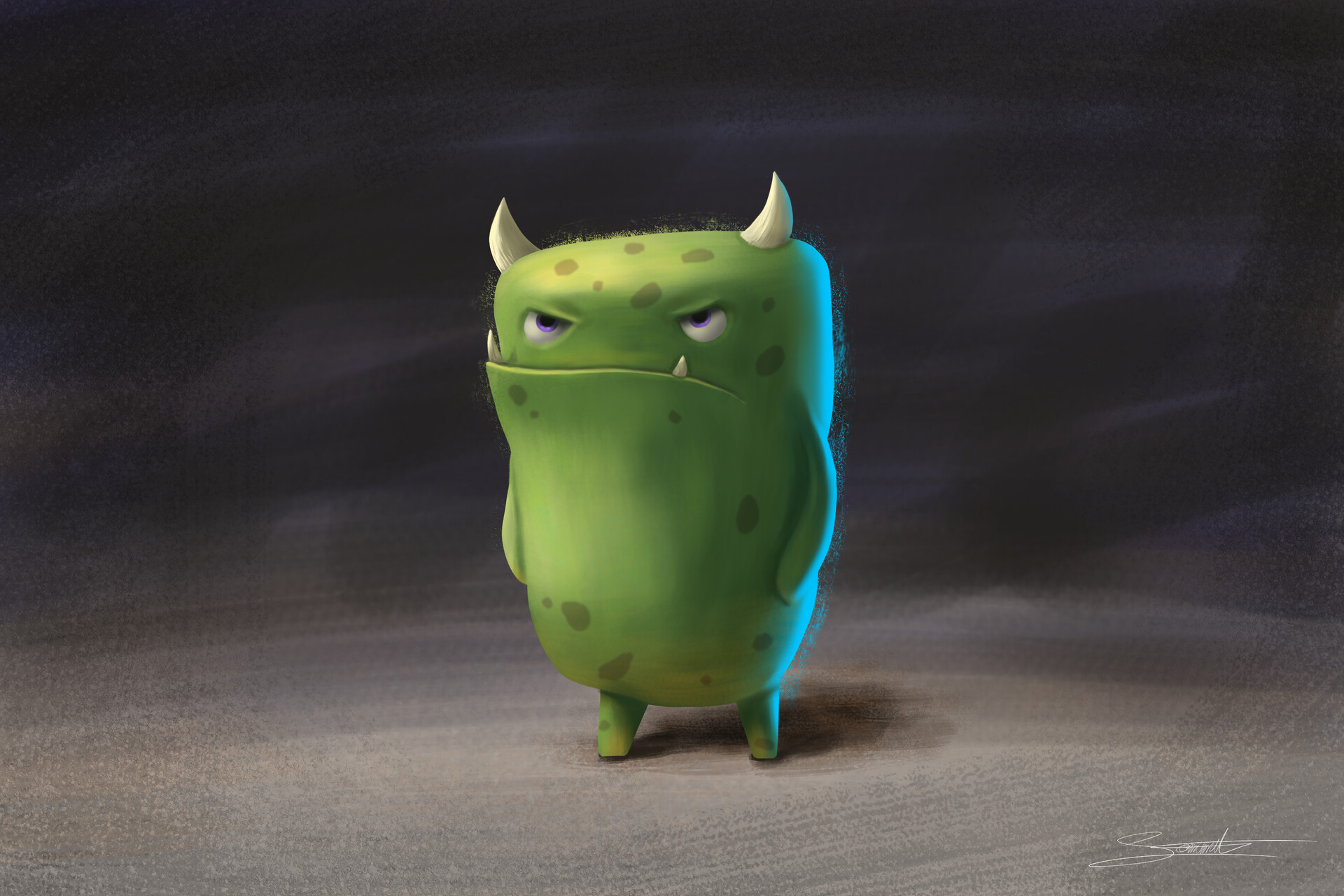 ArtStation - Little grumpy monster