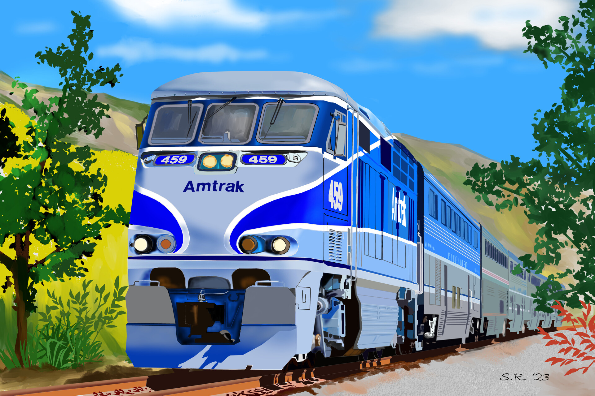 ArtStation - Amtrak Surfliner