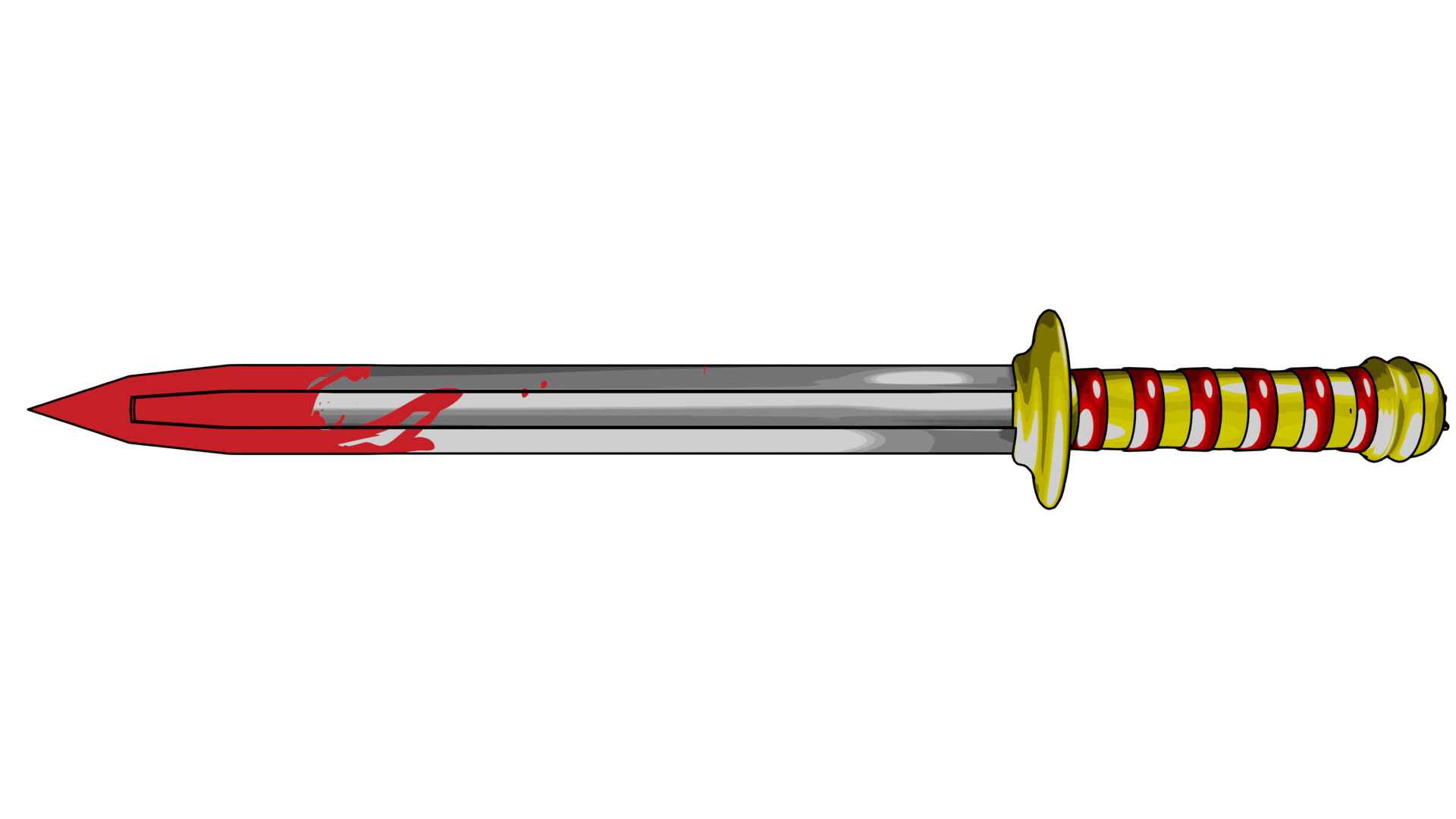 How To Draw A Sword With Blood