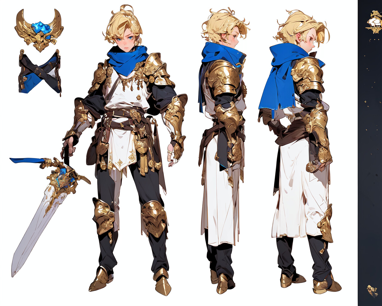 4K Anime Reference Art for Artists and Enthusiasts - 200 Paladin Armor ...