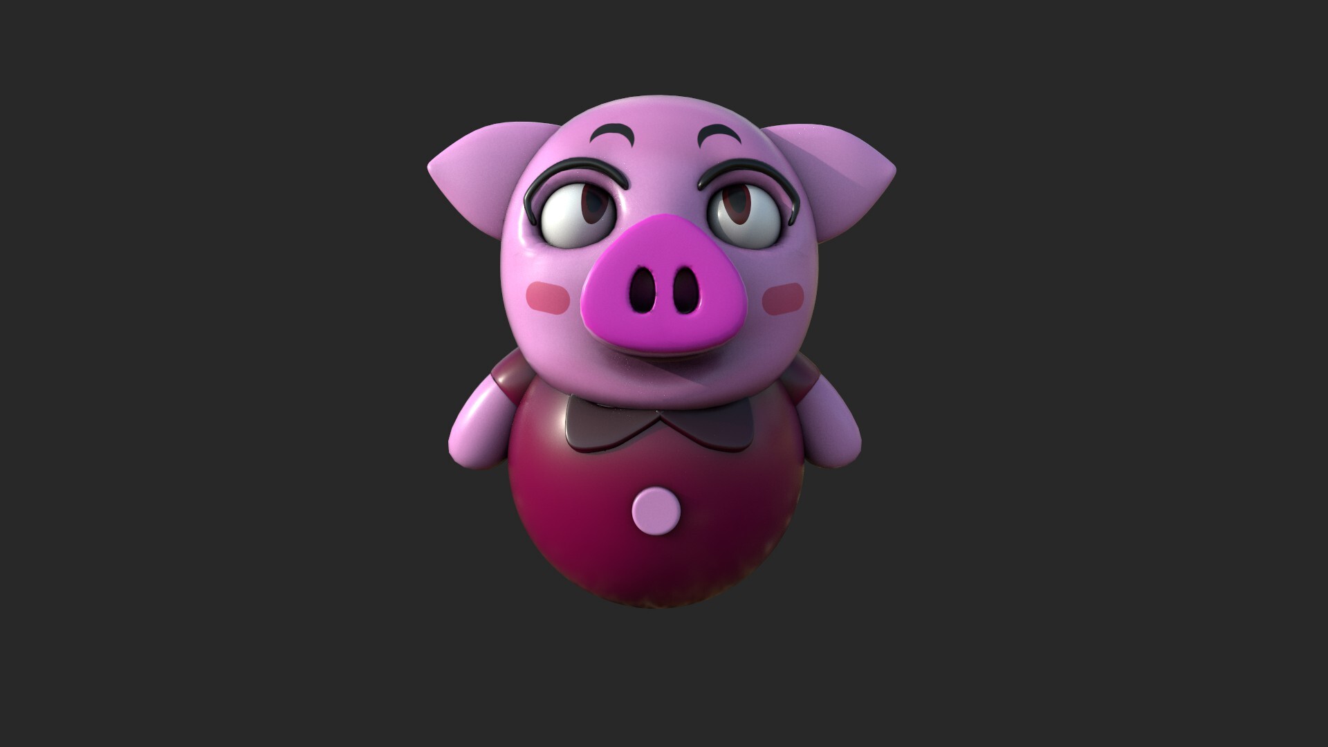 ArtStation - cartoon pig