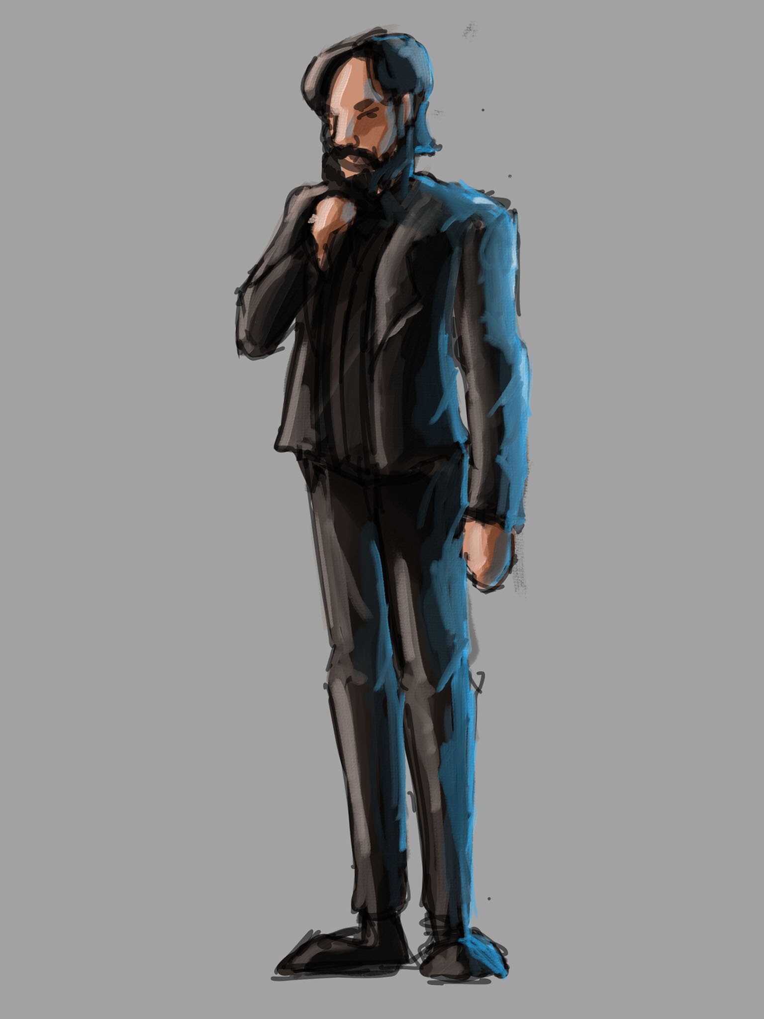 how to draw john wick fortnite