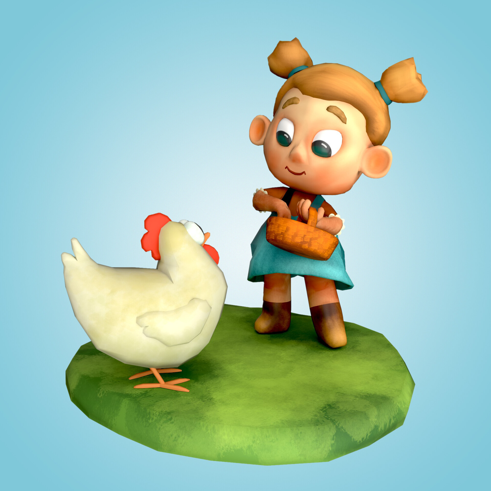 ArtStation - Girl & Chicky