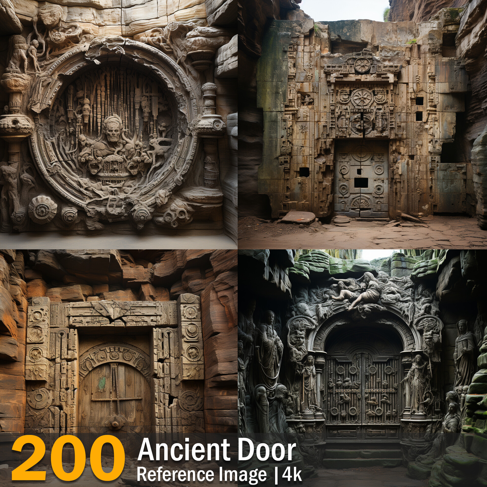 ArtStation - Ancient Door | Reference Images | 4K