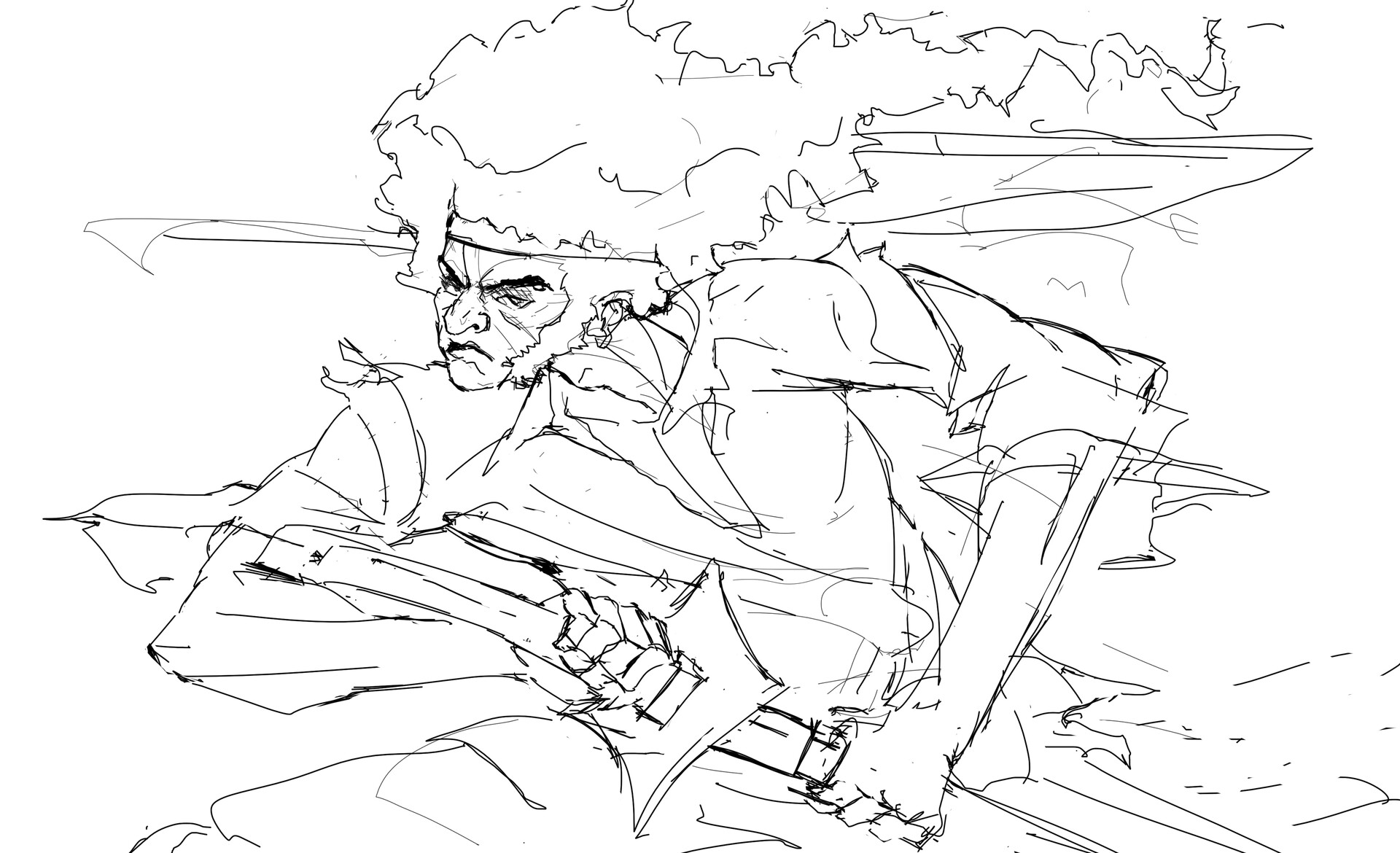 afro samurai coloring pages