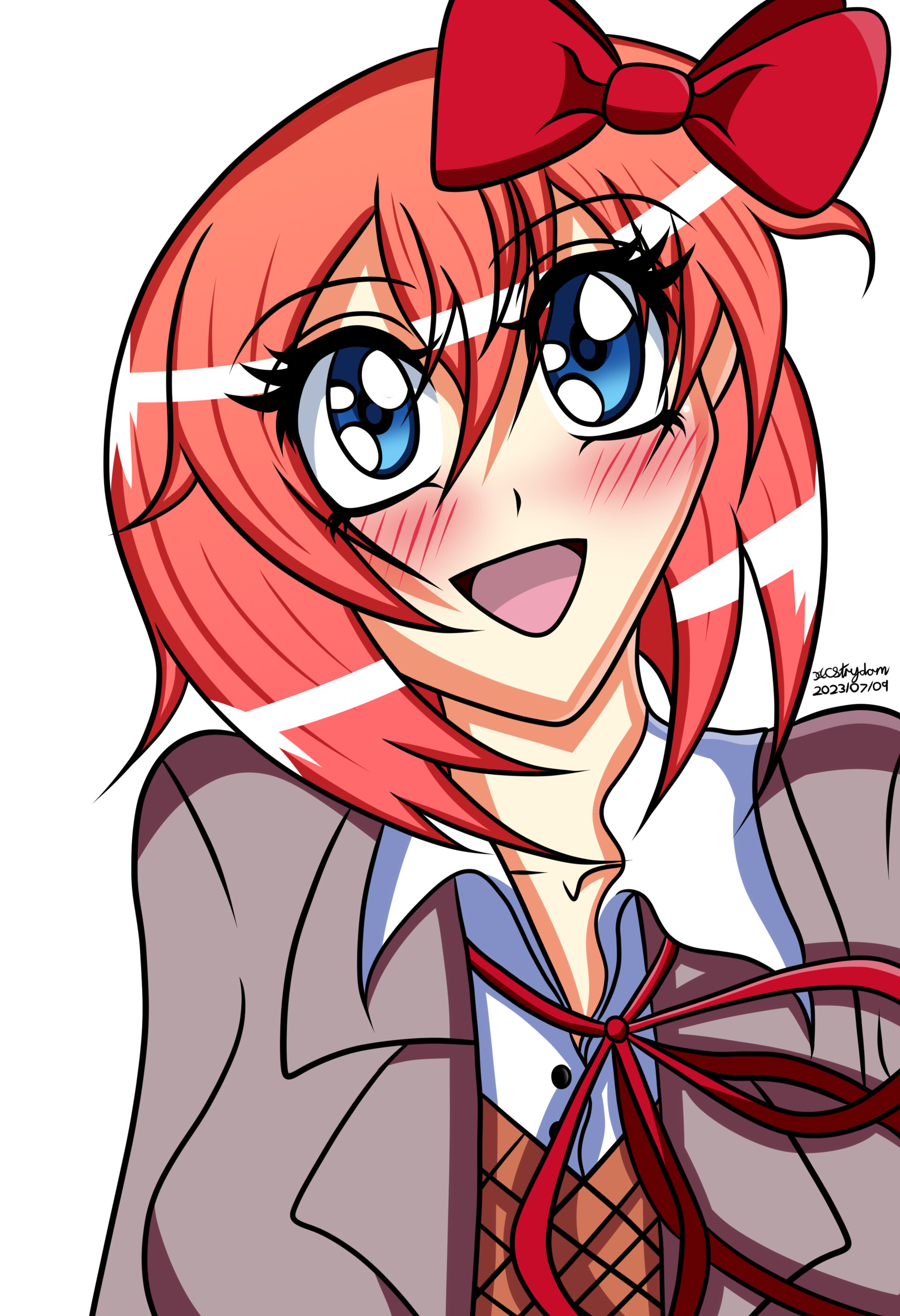 ArtStation - Digital Doodle - Doki Doki Literature Club Sayori!