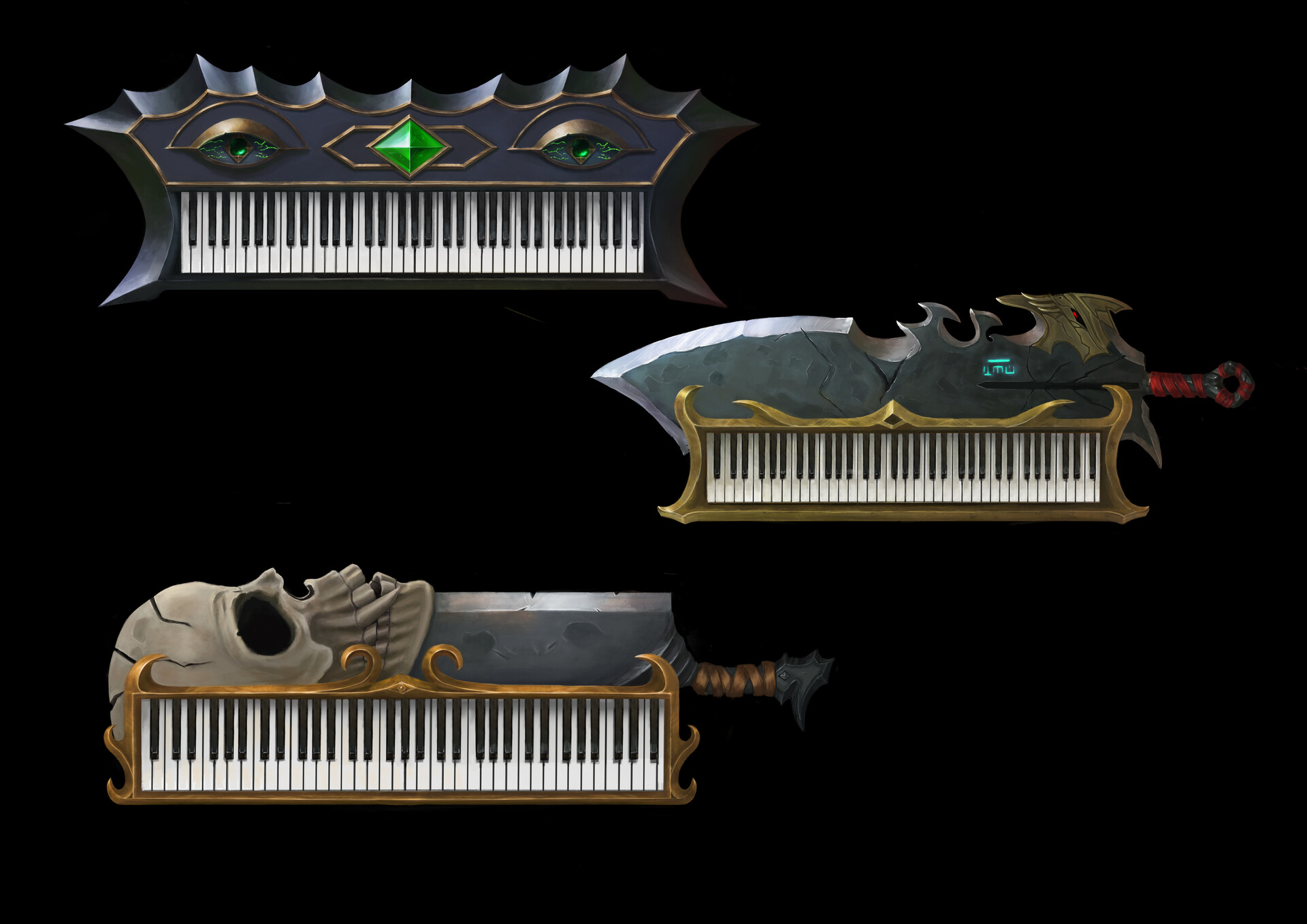 ArtStation - piano concept art
