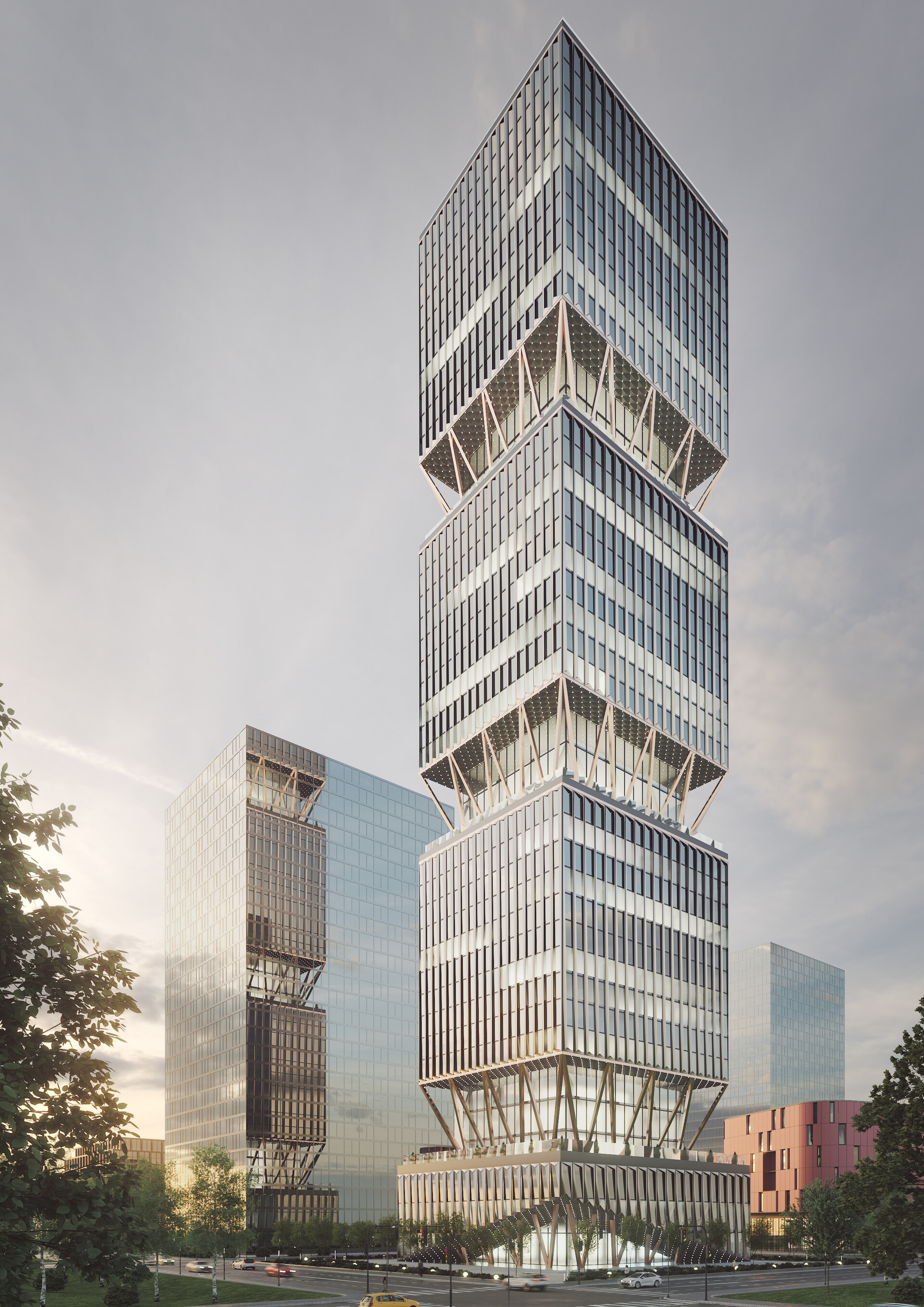 ArtStation - ArtWork-Exterior|Skyscraper|Render|USA