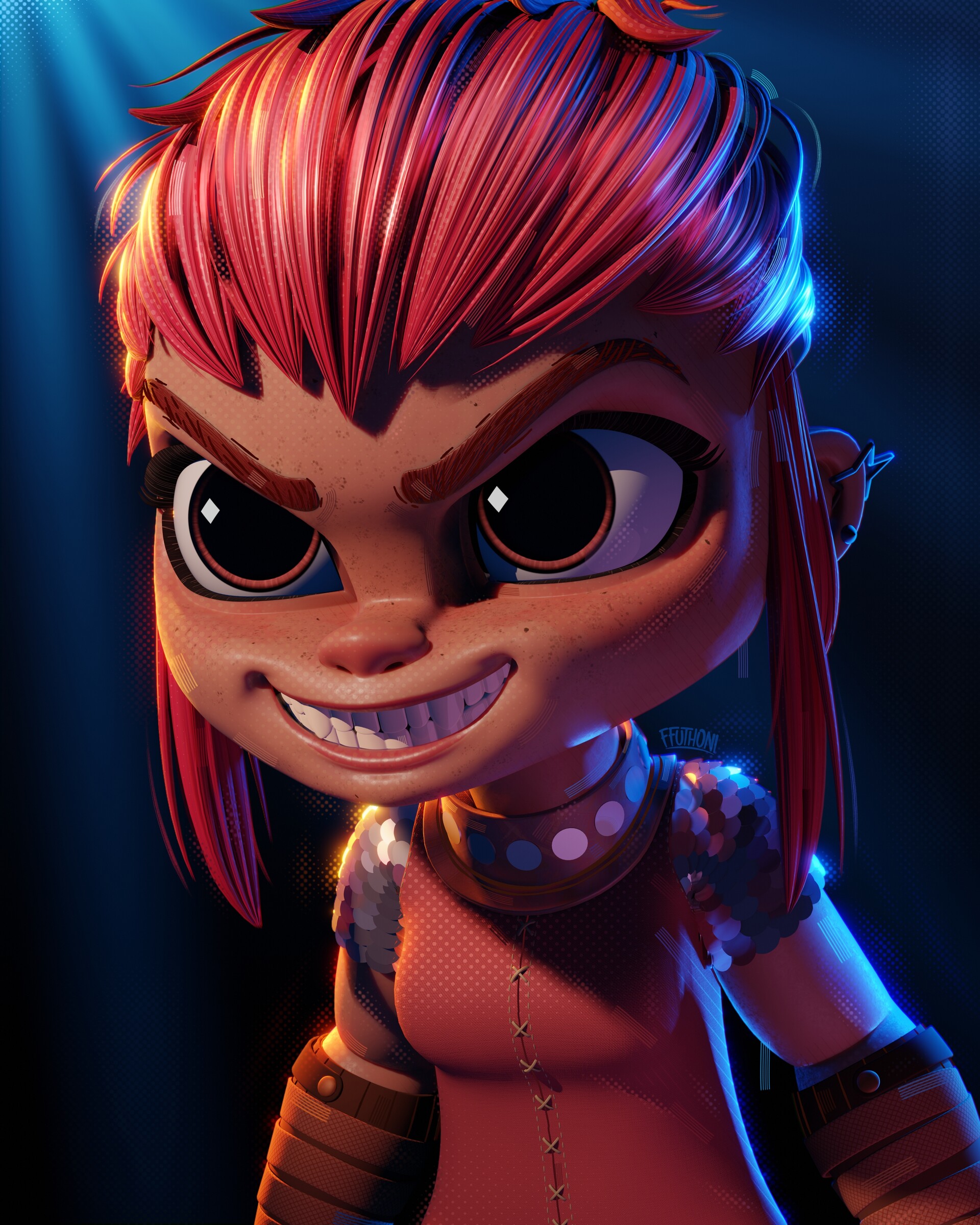 ArtStation - Nimona - Portrait Sculpt Fanart