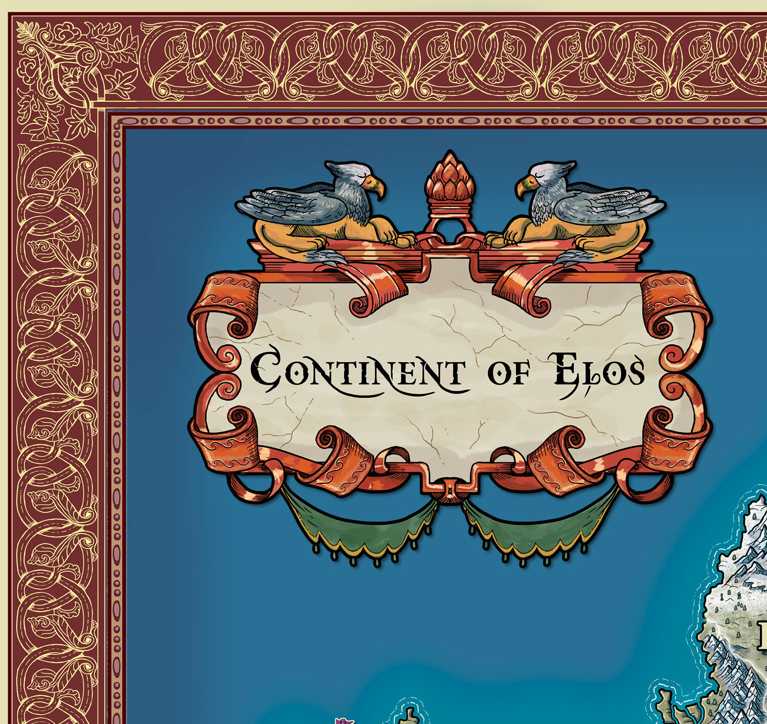 ArtStation - Continent of Elos - Map Commission