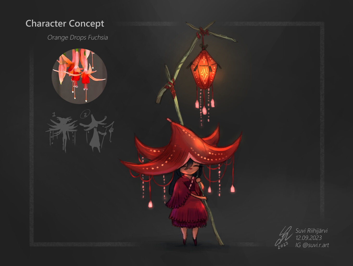 ArtStation - Orange Drops Fuchsia