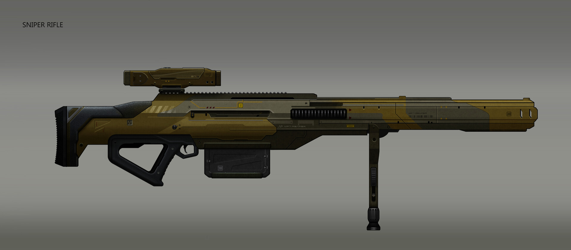 ArtStation - Sci-Fi Sniper Rifle
