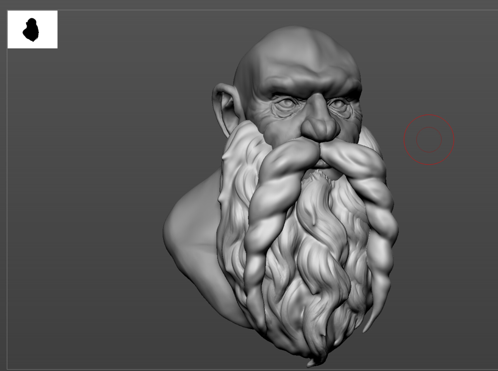 ArtStation - Dwarf bust (wip)