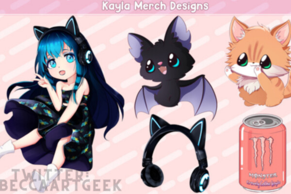 ArtStation - Kawaii Merch Designs