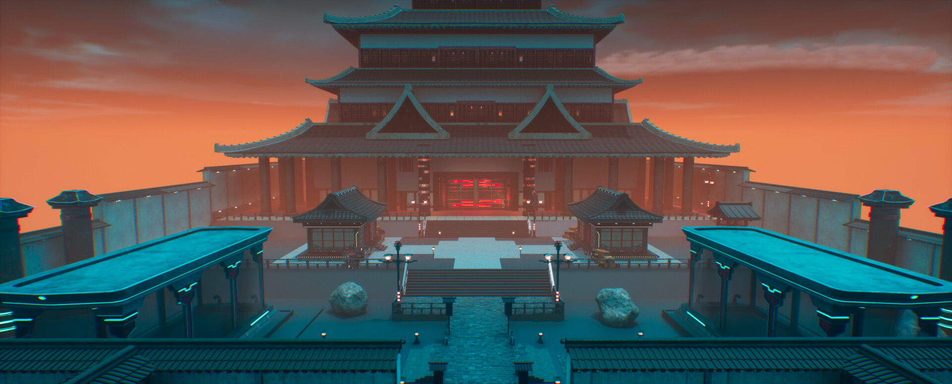 ArtStation - Cyberpunk Temple