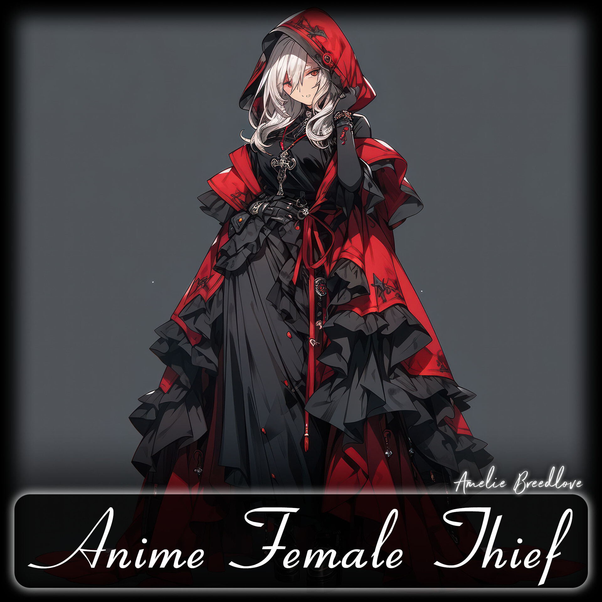 ArtStation - 200 Anime Female Thief (Full Body) Reference Pack | 4K | v.5