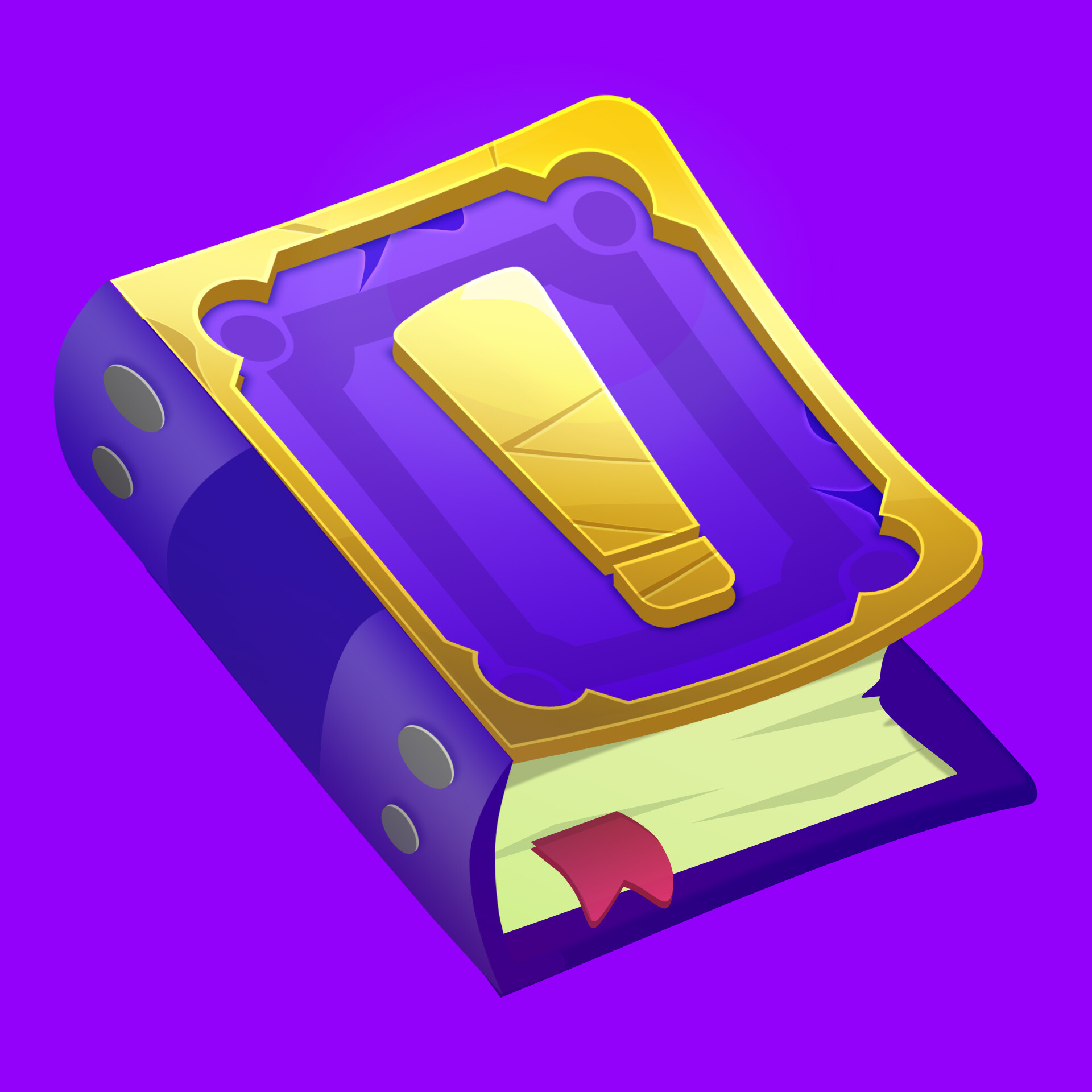 ArtStation - Game UI Book Icon