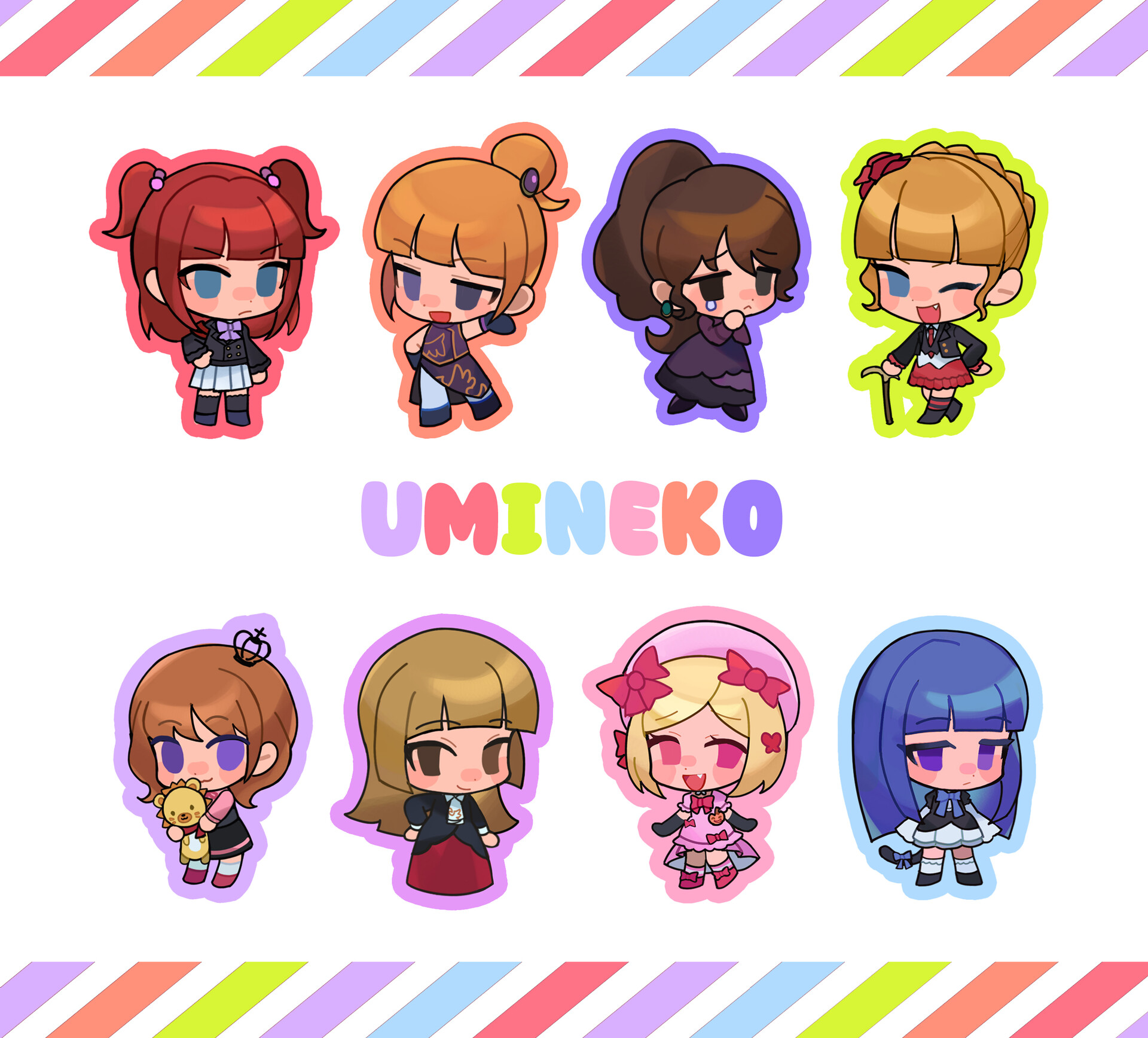 ArtStation - Different chibi style pile