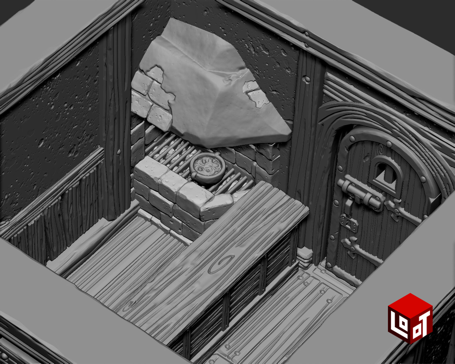 Gabriel Hiibiner - Silent Coin Taproom - Tavern - Miniature Loot Studios