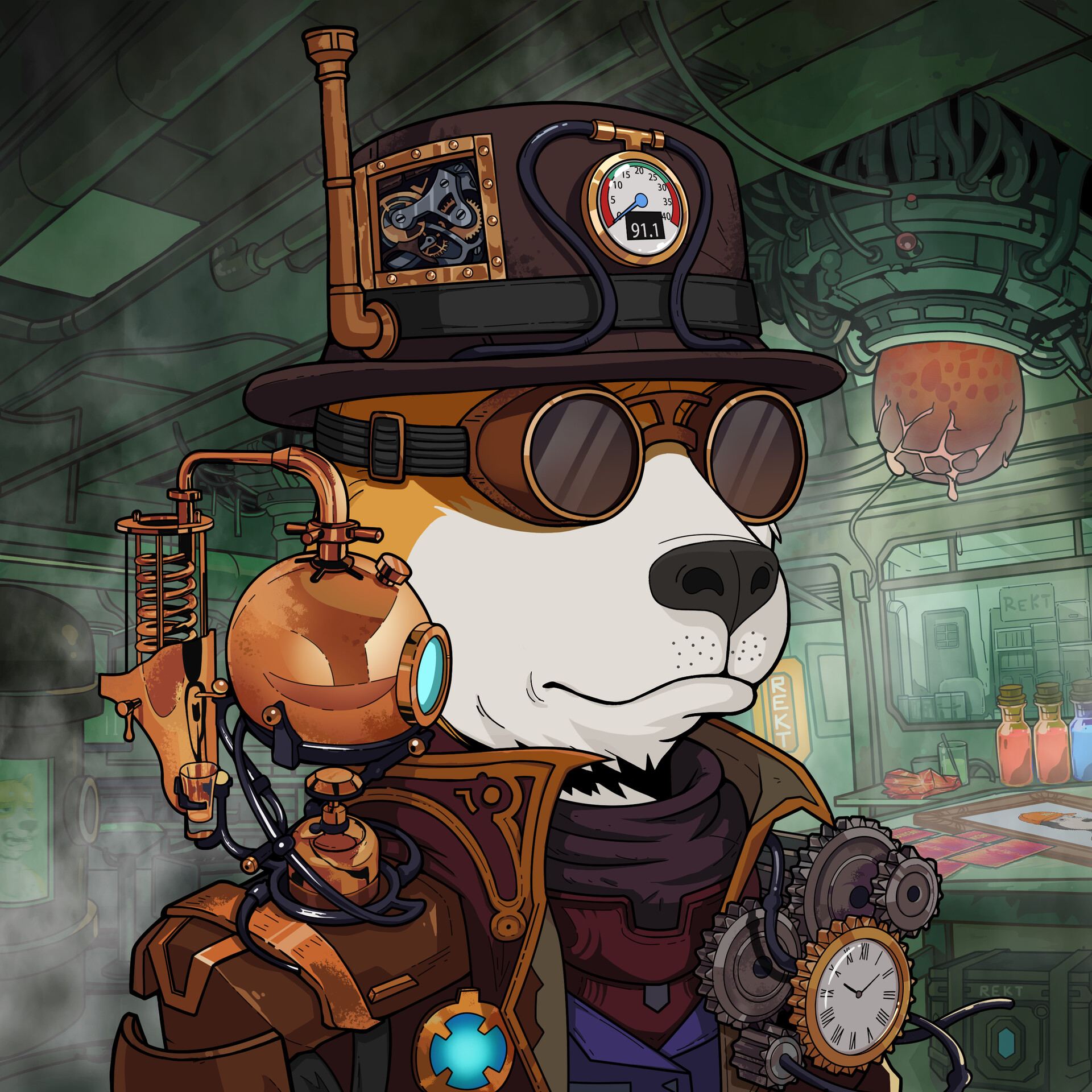 ArtStation - REKT DOG-STEAMPUNK