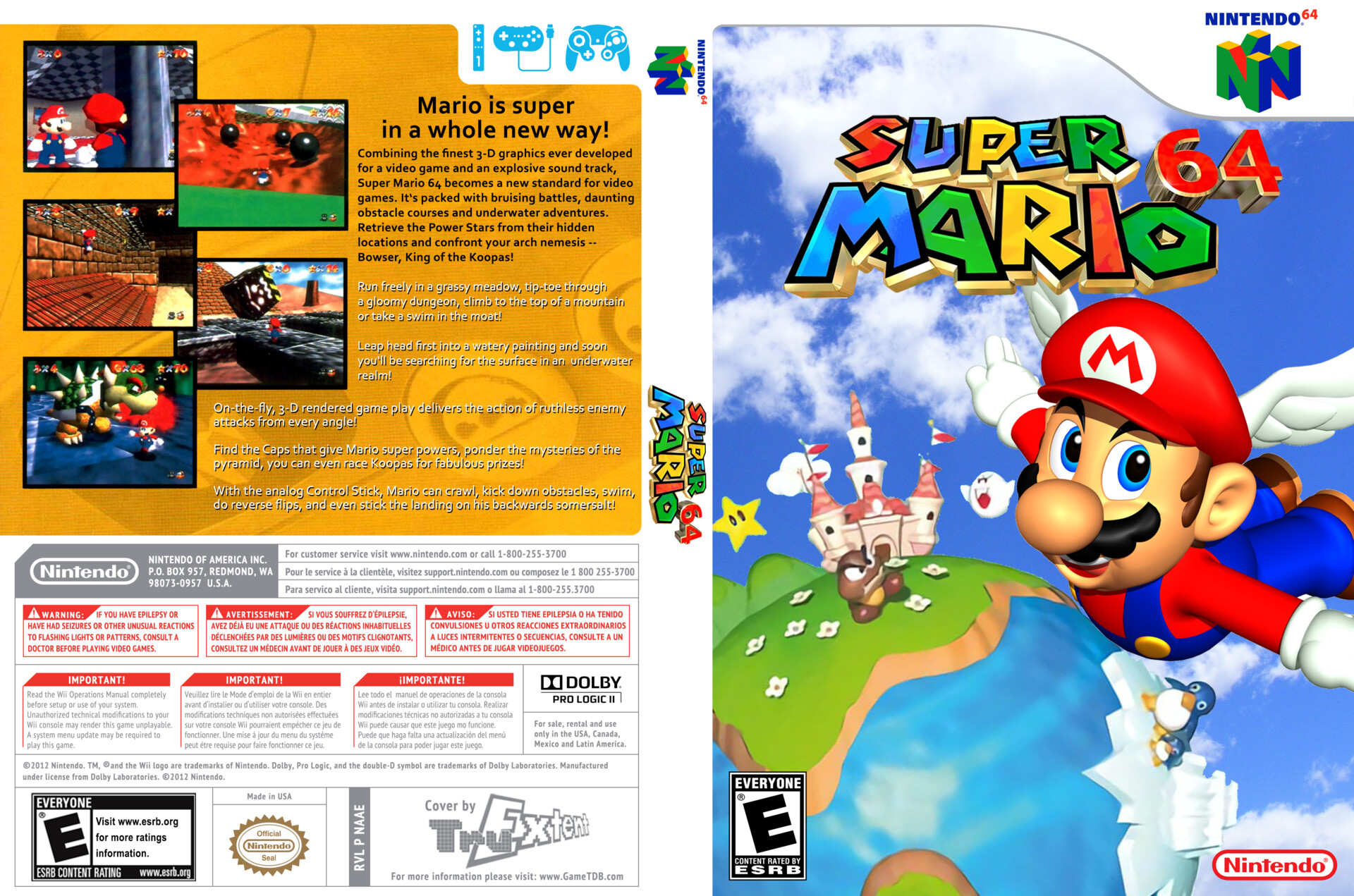 Nintendo 64 Box Art Template