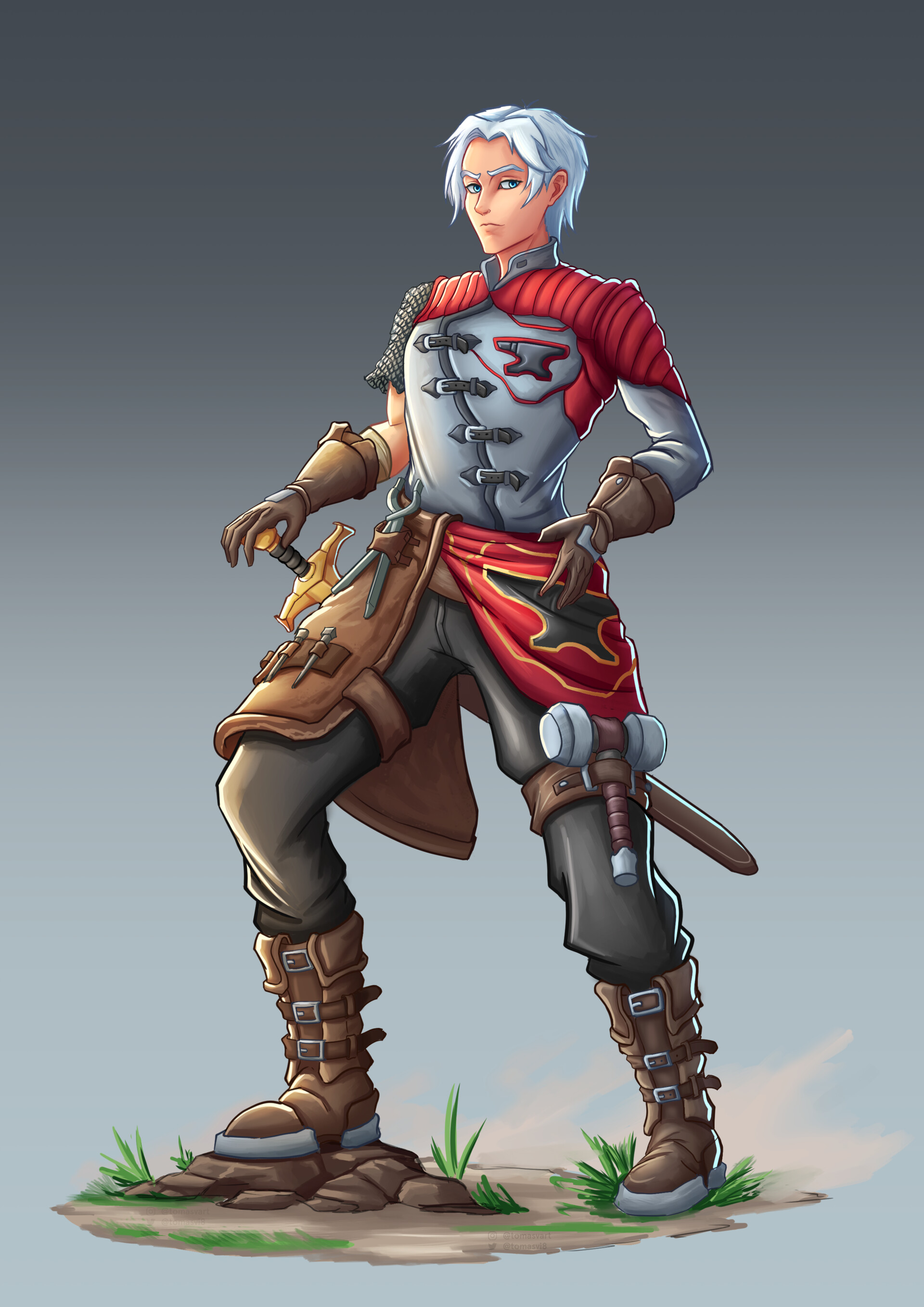 ArtStation - Blacksmith warrior - Character design