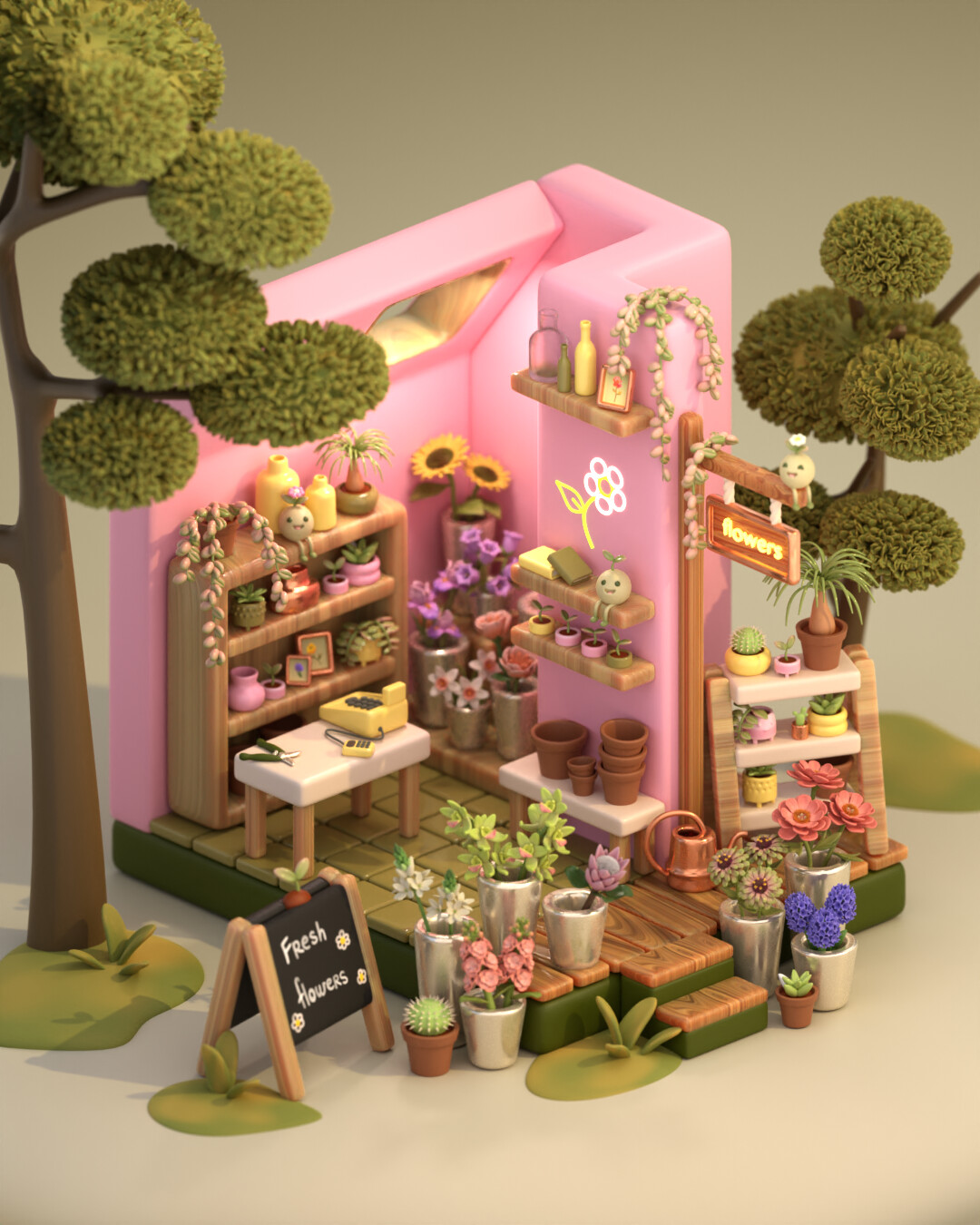 ArtStation - Flower shop