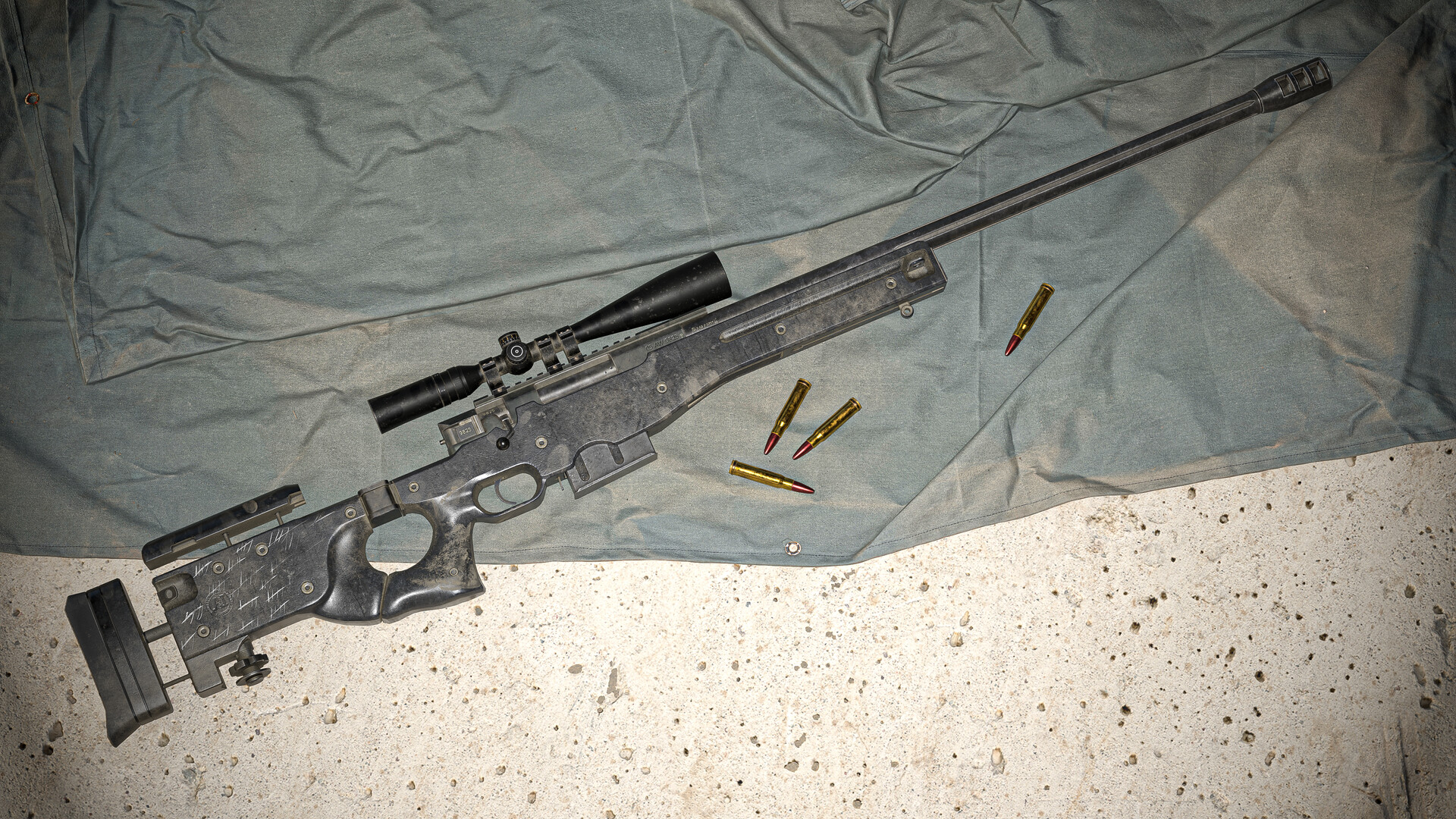 ArtStation - AWM-F Rifle