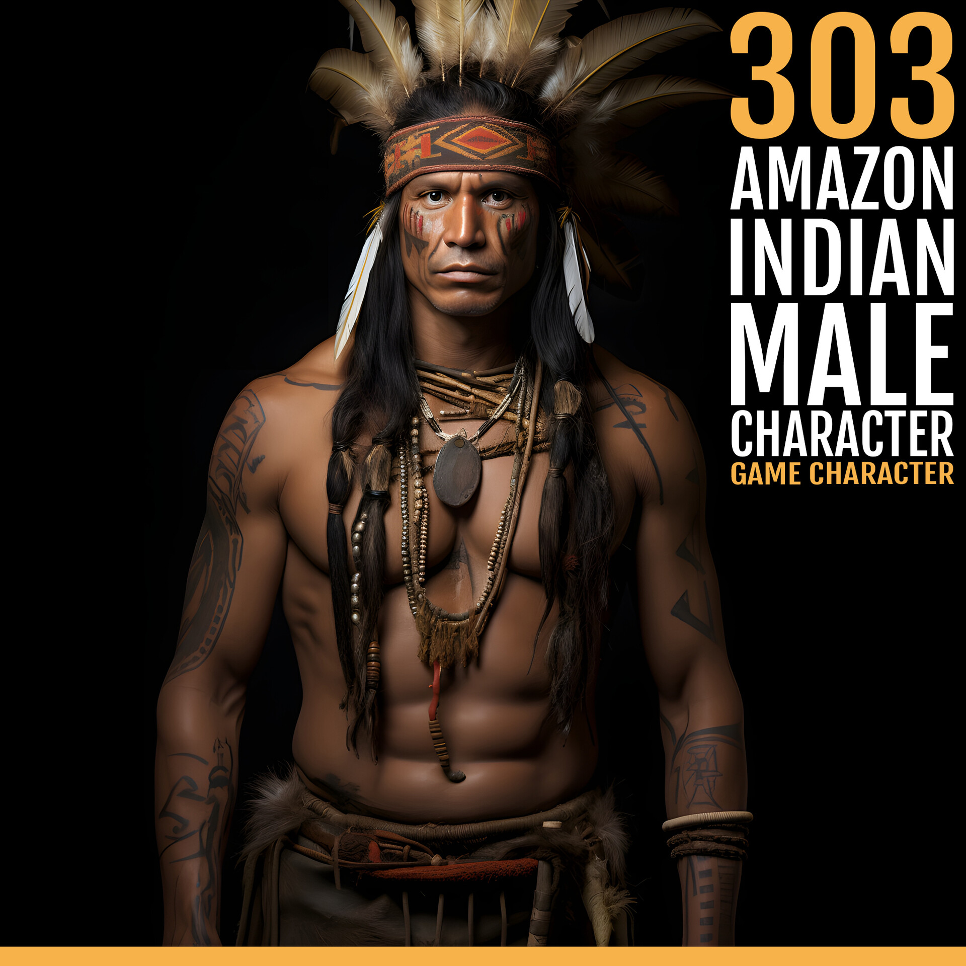 ArtStation - 303 Amazonian Indian Male Character