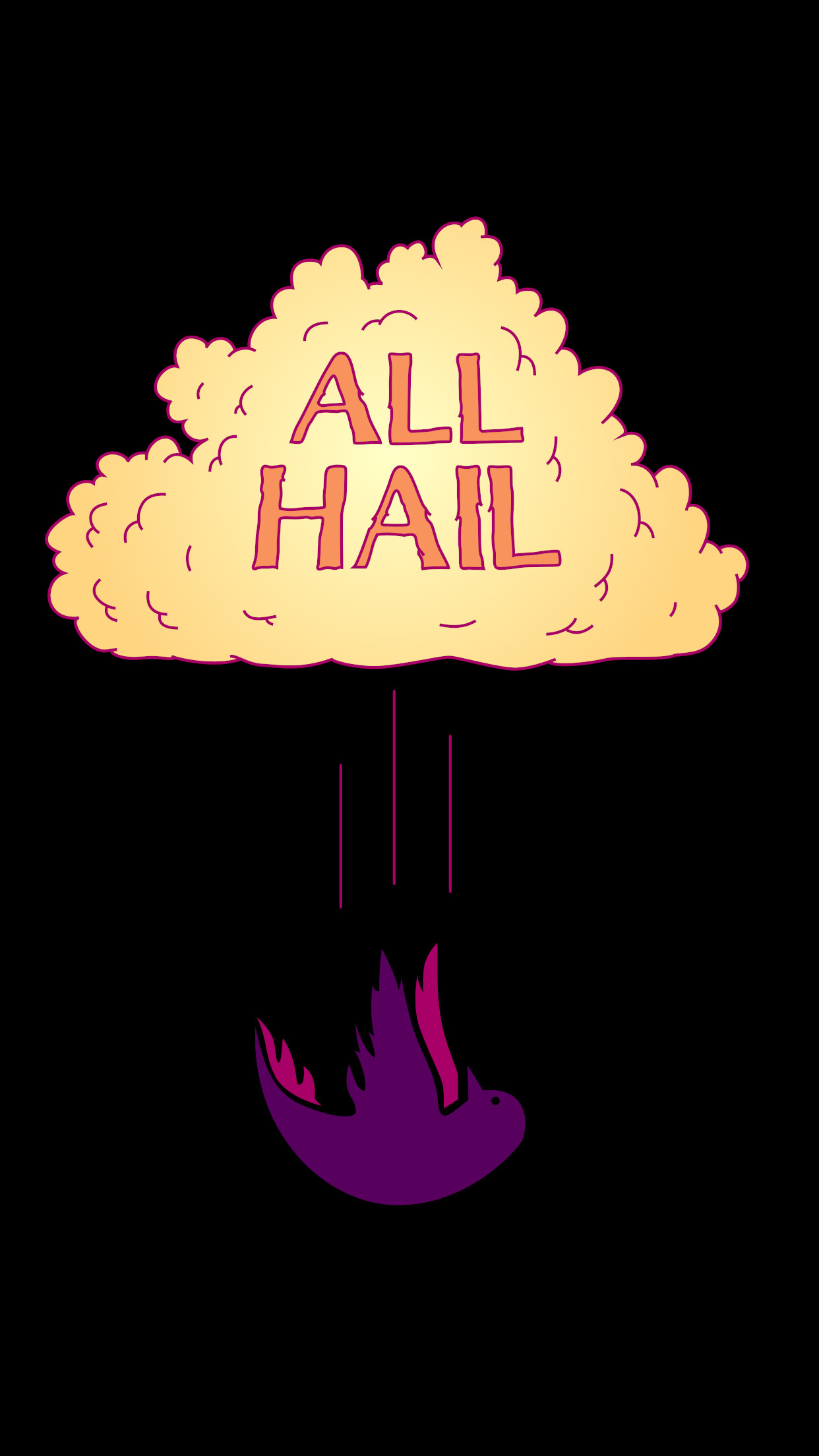 Welcome To Night Vale Glow Cloud Wallpaper
