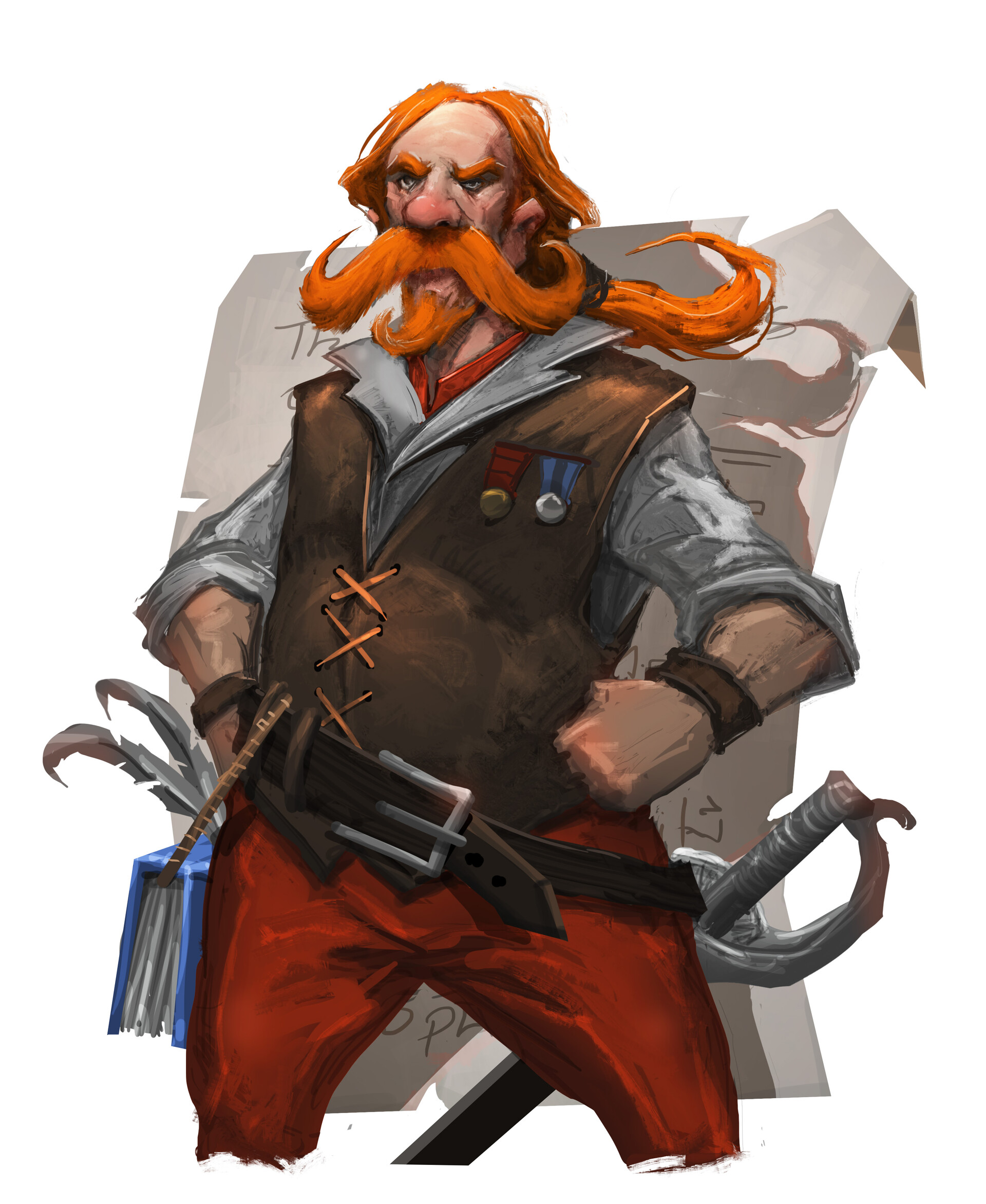 ArtStation - Sir Percival Bartleby - Premade character for Kickstarter ...