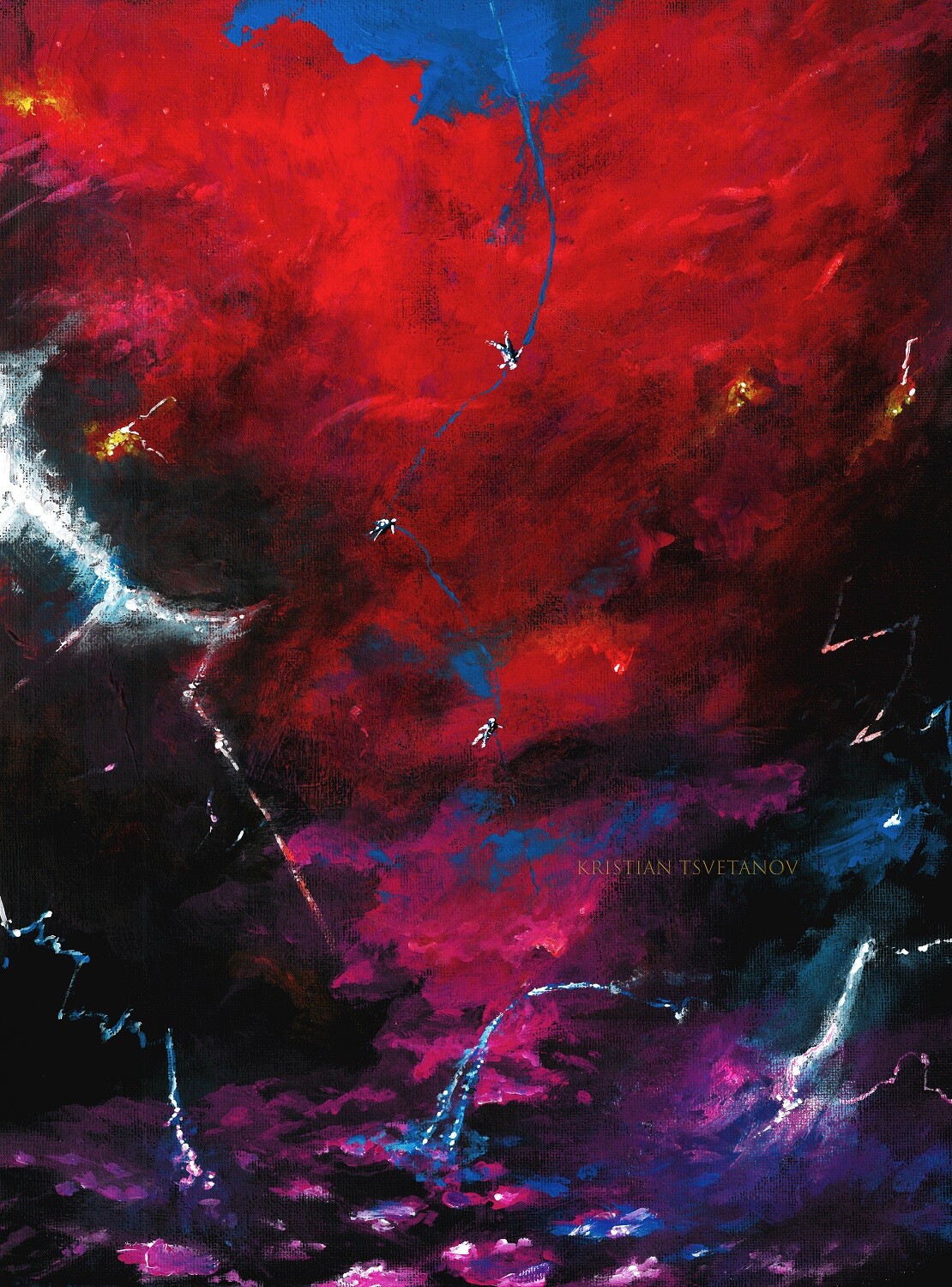 ArtStation - Falling into Jupiter's atmosphere