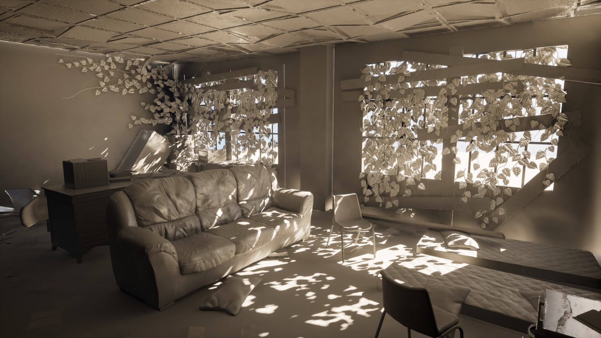 ArtStation - Environment inspired by TLOU