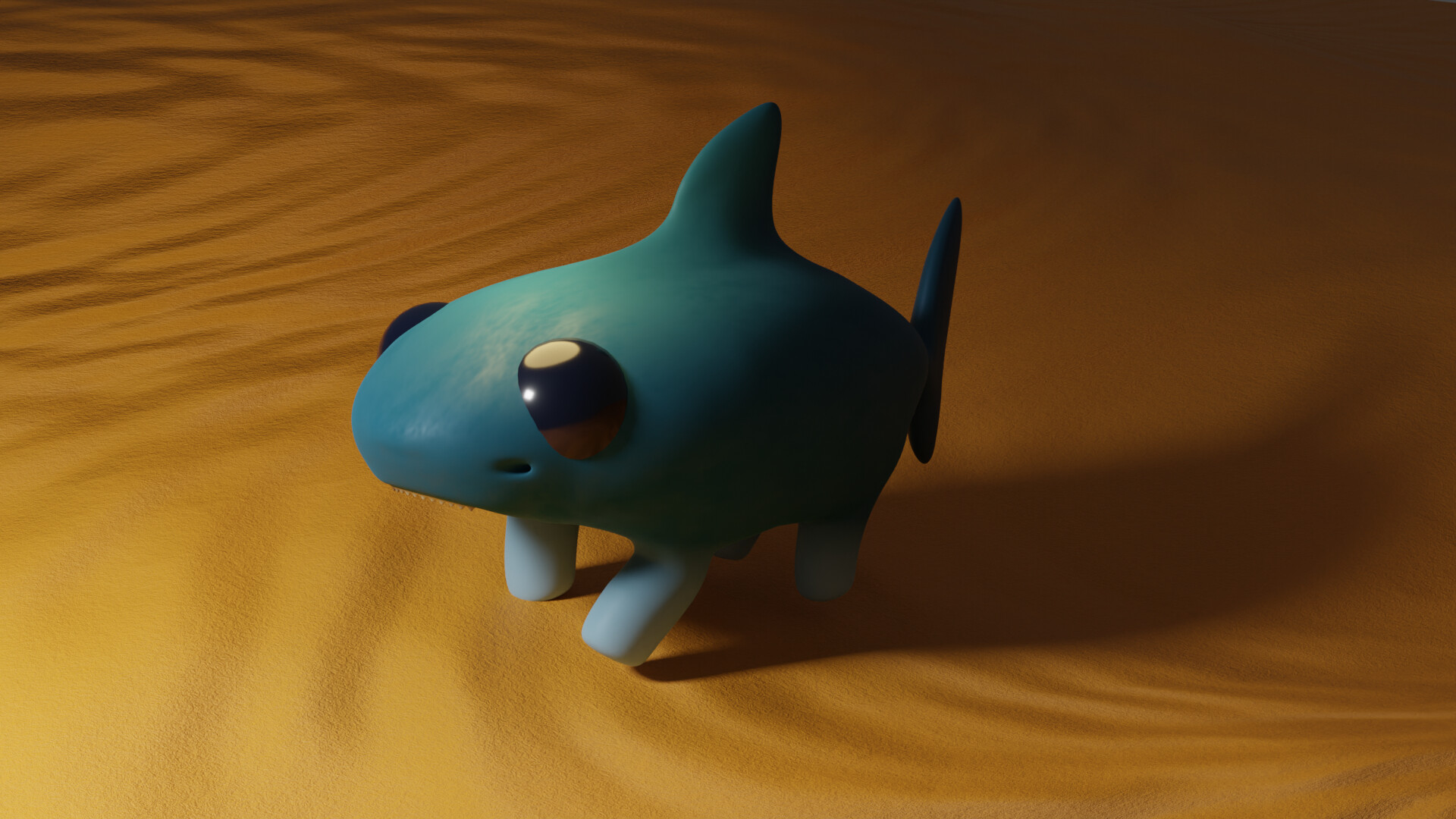 ArtStation - Shark with paws