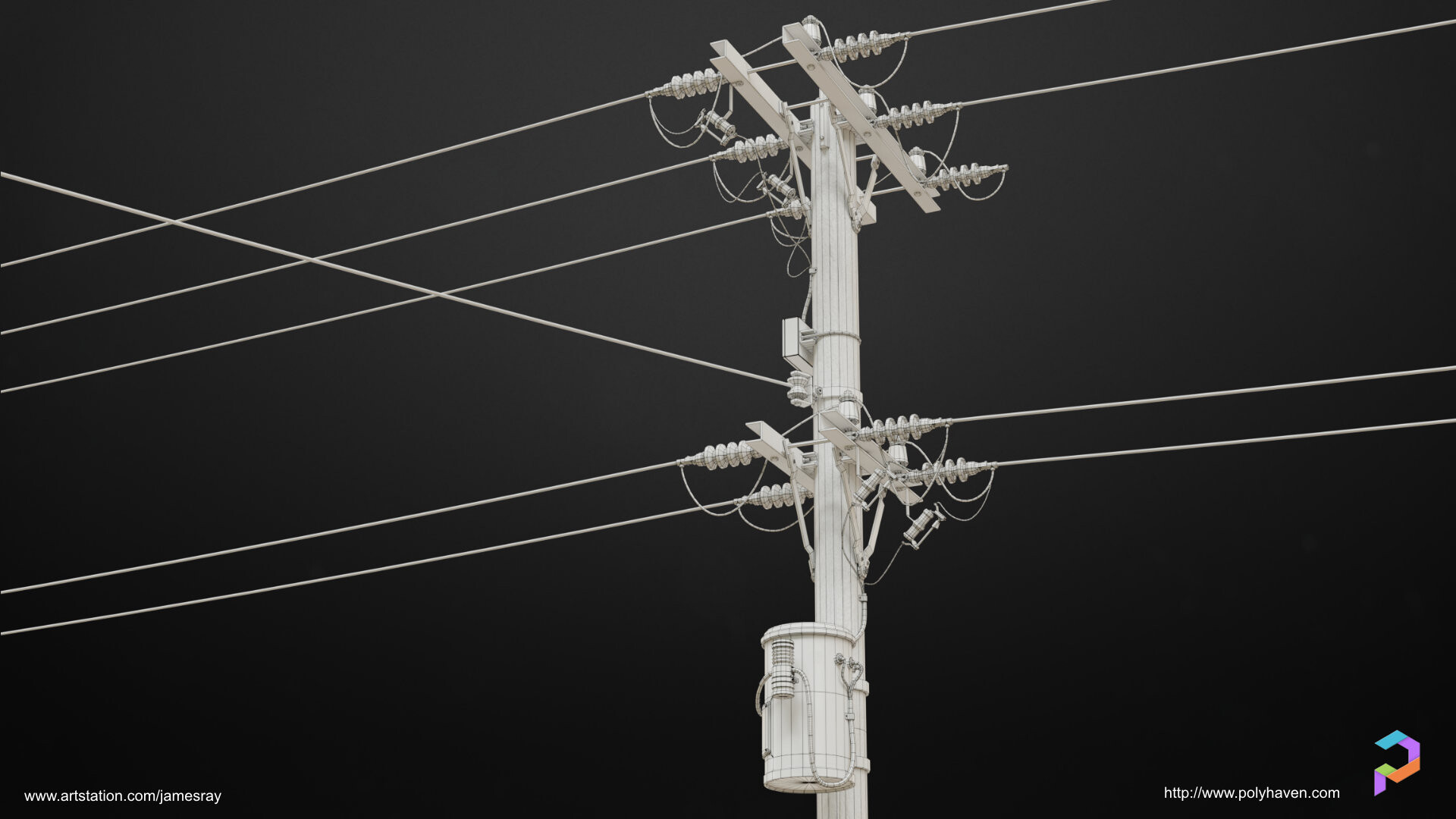 James Ray Cock - Modular Utility Poles - Free CC0 Asset