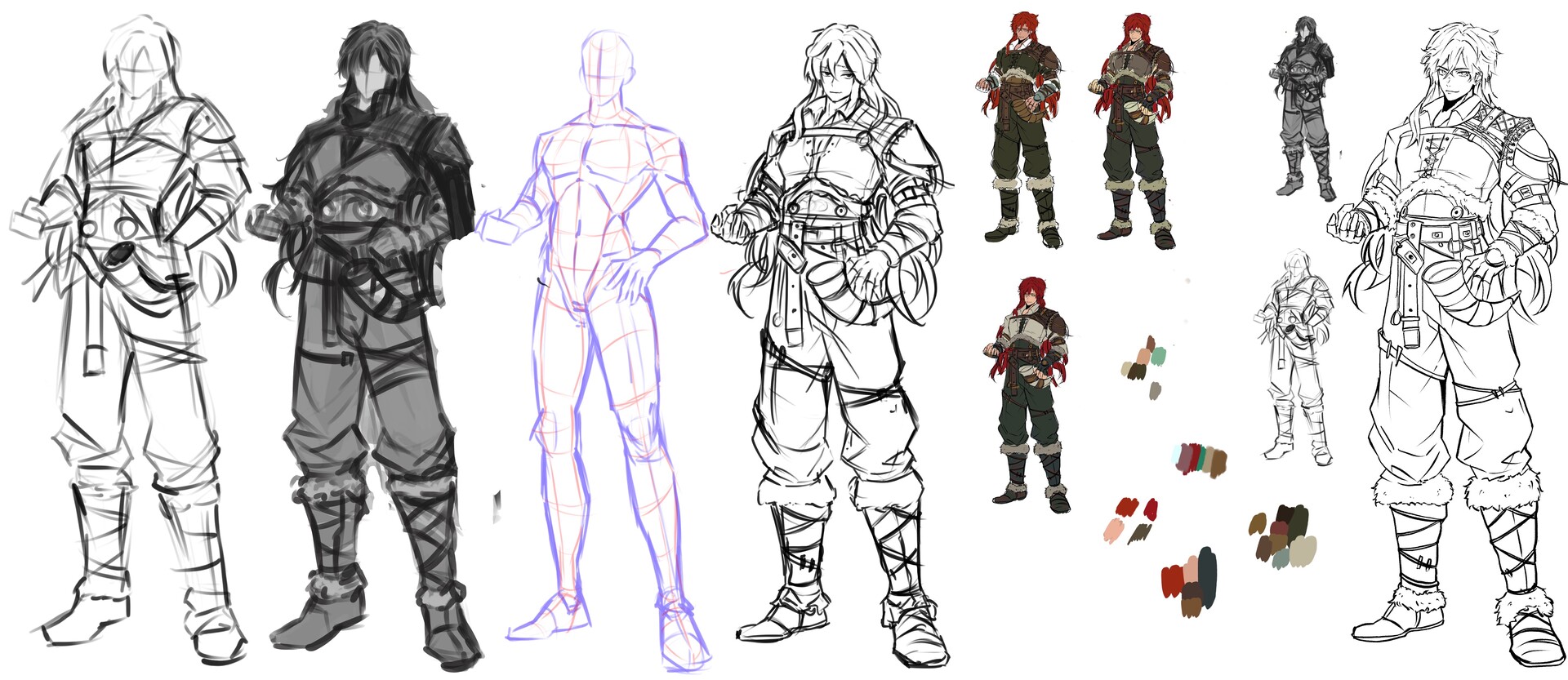 ArtStation - Character design process