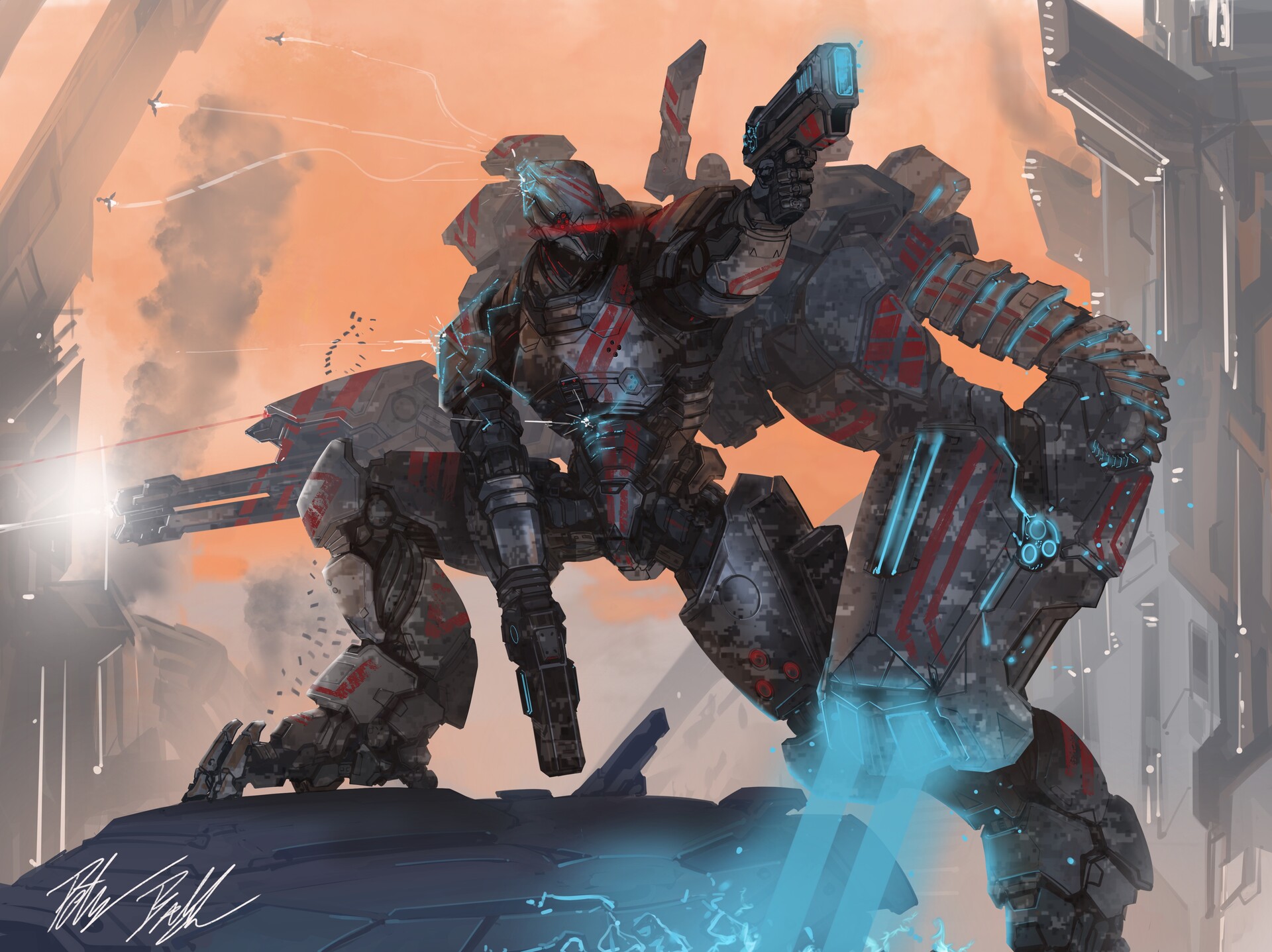 ArtStation - XM-54 Redeemer Battle Armor